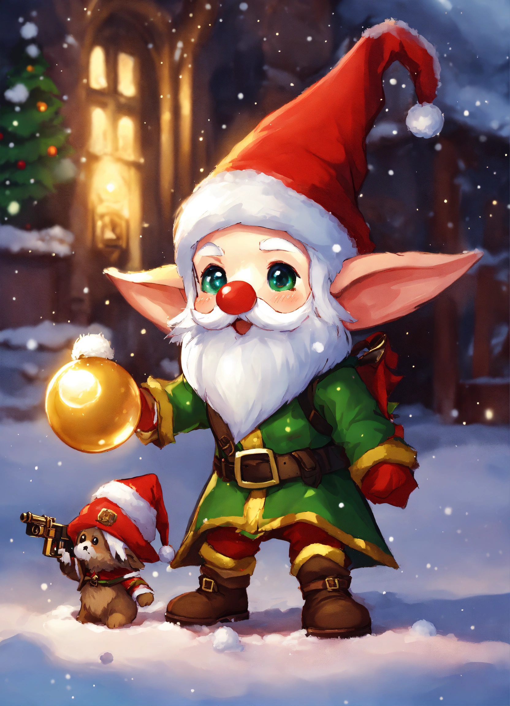 Lexica - Christmas elves, dnd, snowy, small, cute, mischievous, rpg ...