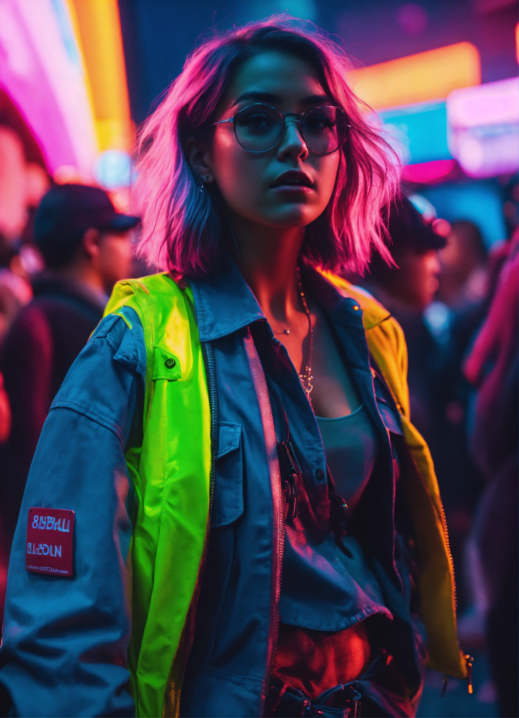 Lexica - Cinematic photography, modern, mixed female rebel leaving a ...