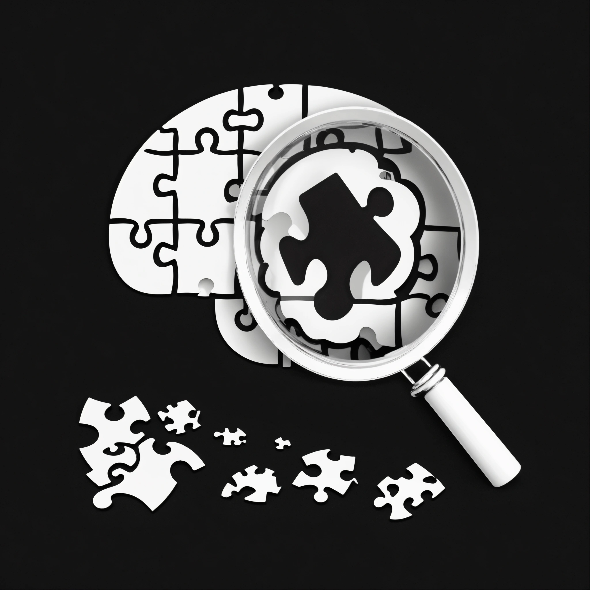 Lexica - Create a white fund, black and white,simplistic logo of a ...