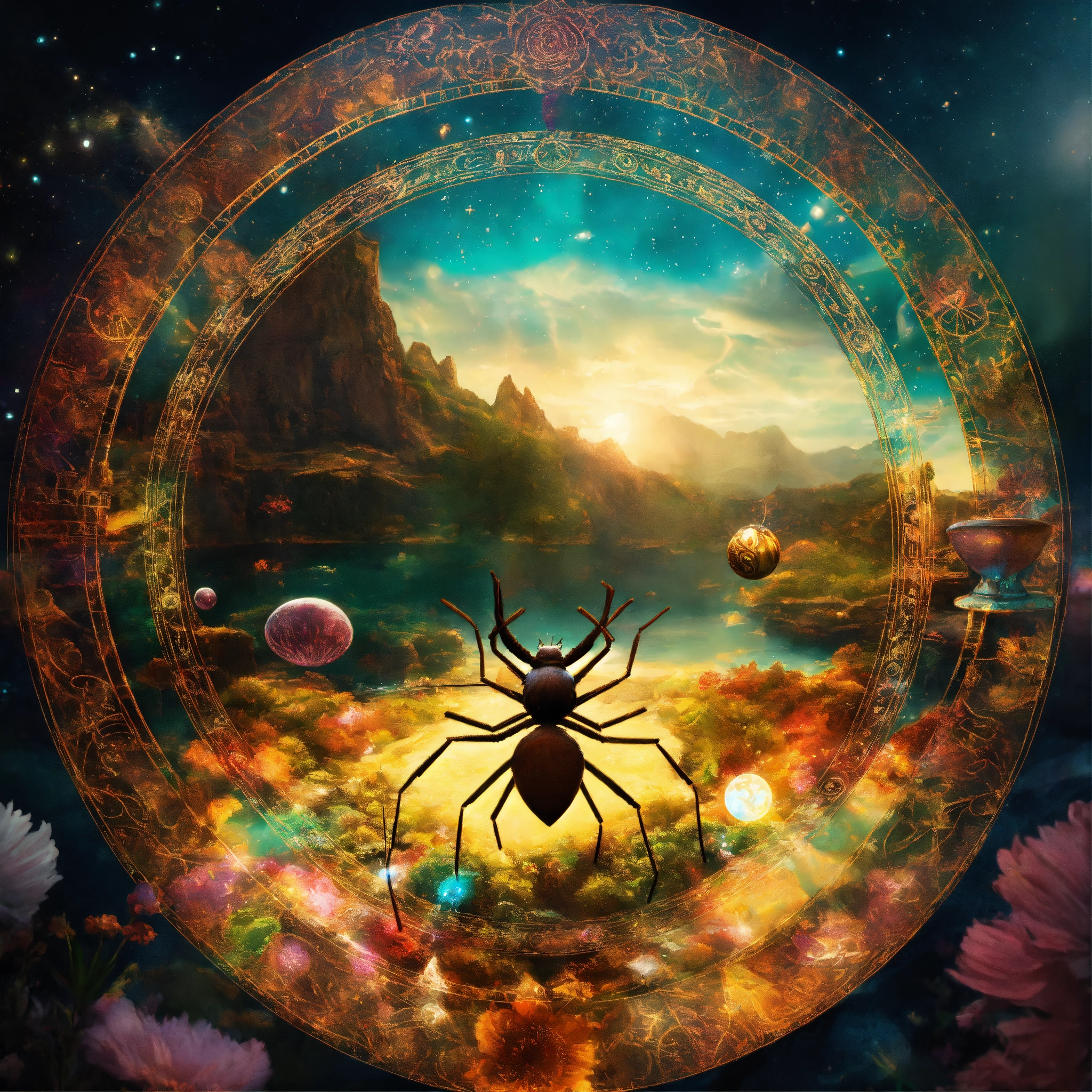 Lexica - Underwater long exposure photography, a giant ant flying in a ...