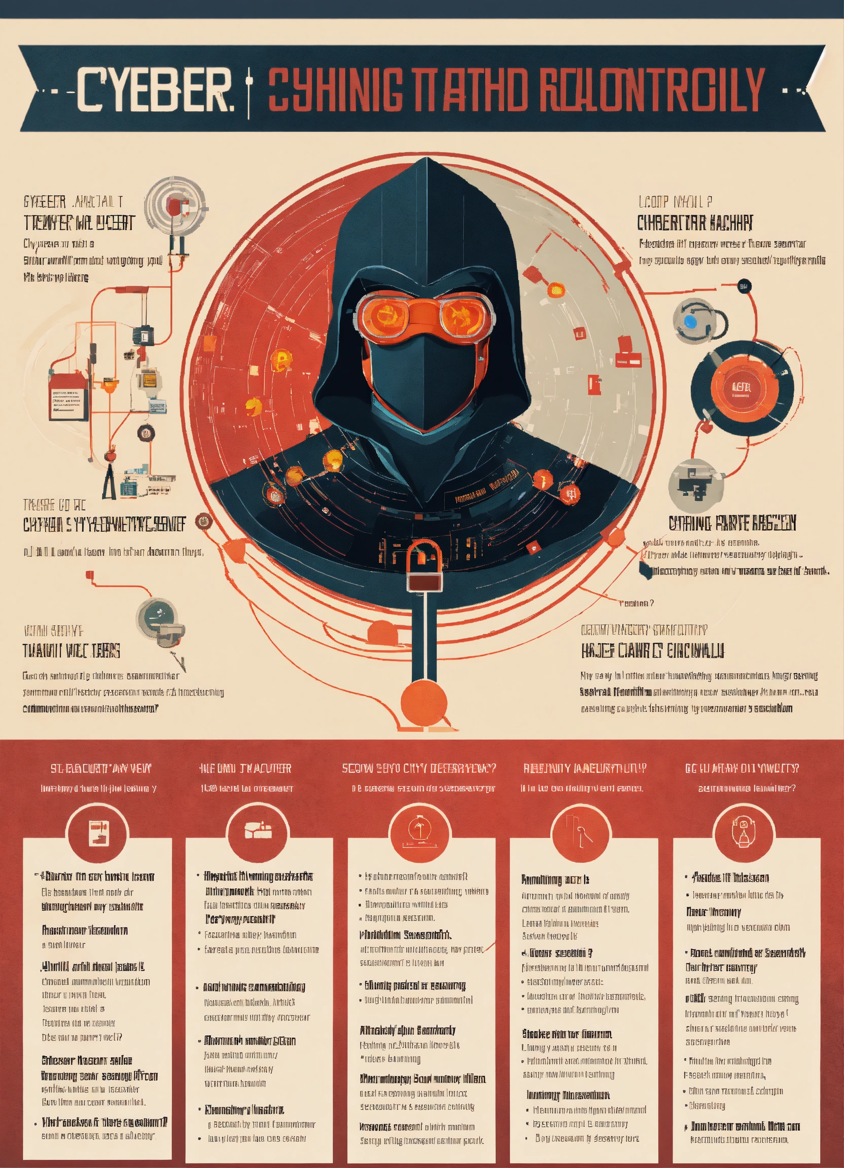 Lexica - Hacker themed poster showing cyber security learning path