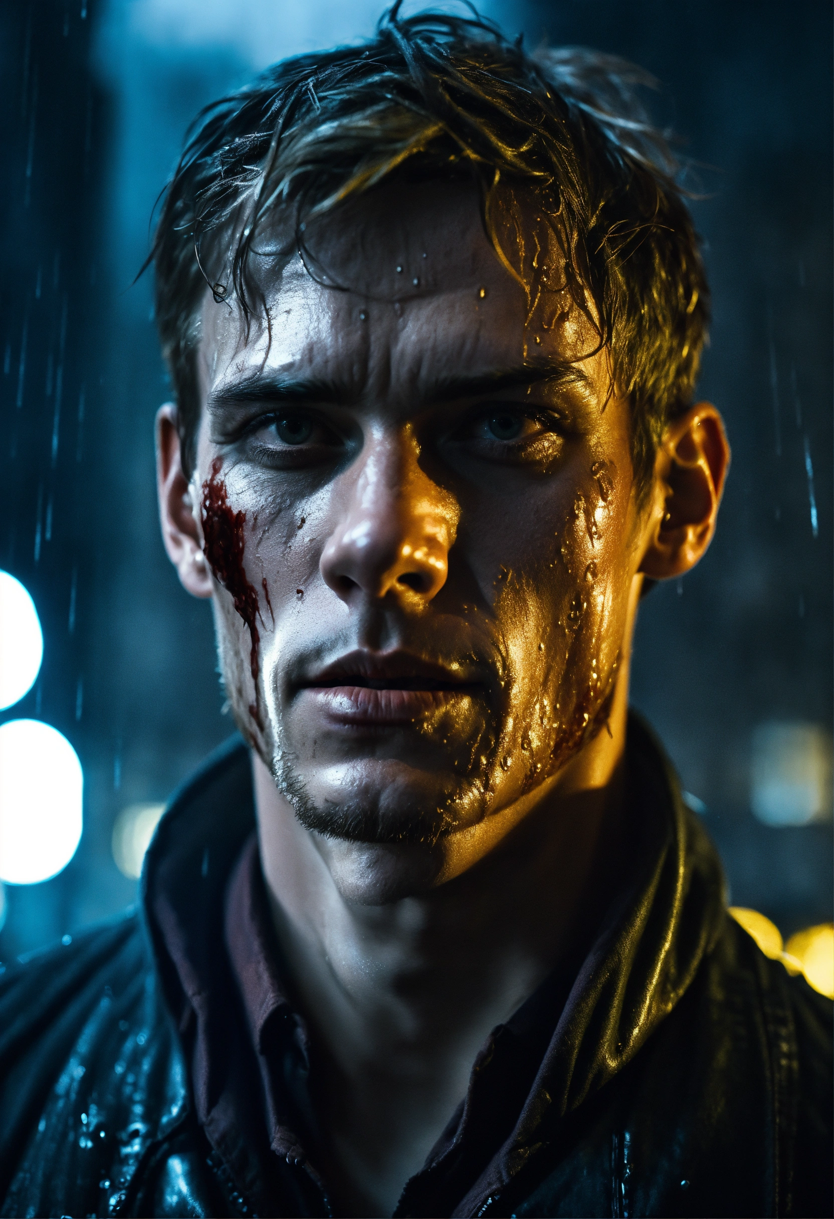 Lexica - Beautiful tall man, kinnaman, apocalypse, dark, city, white ...