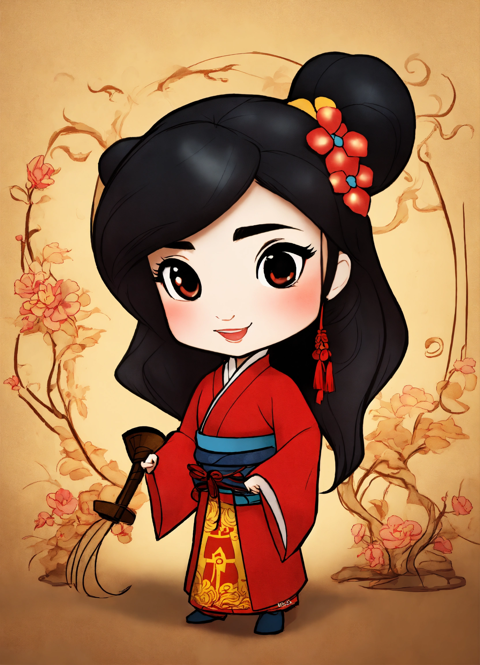Lexica - Disney Mulan in chibi style