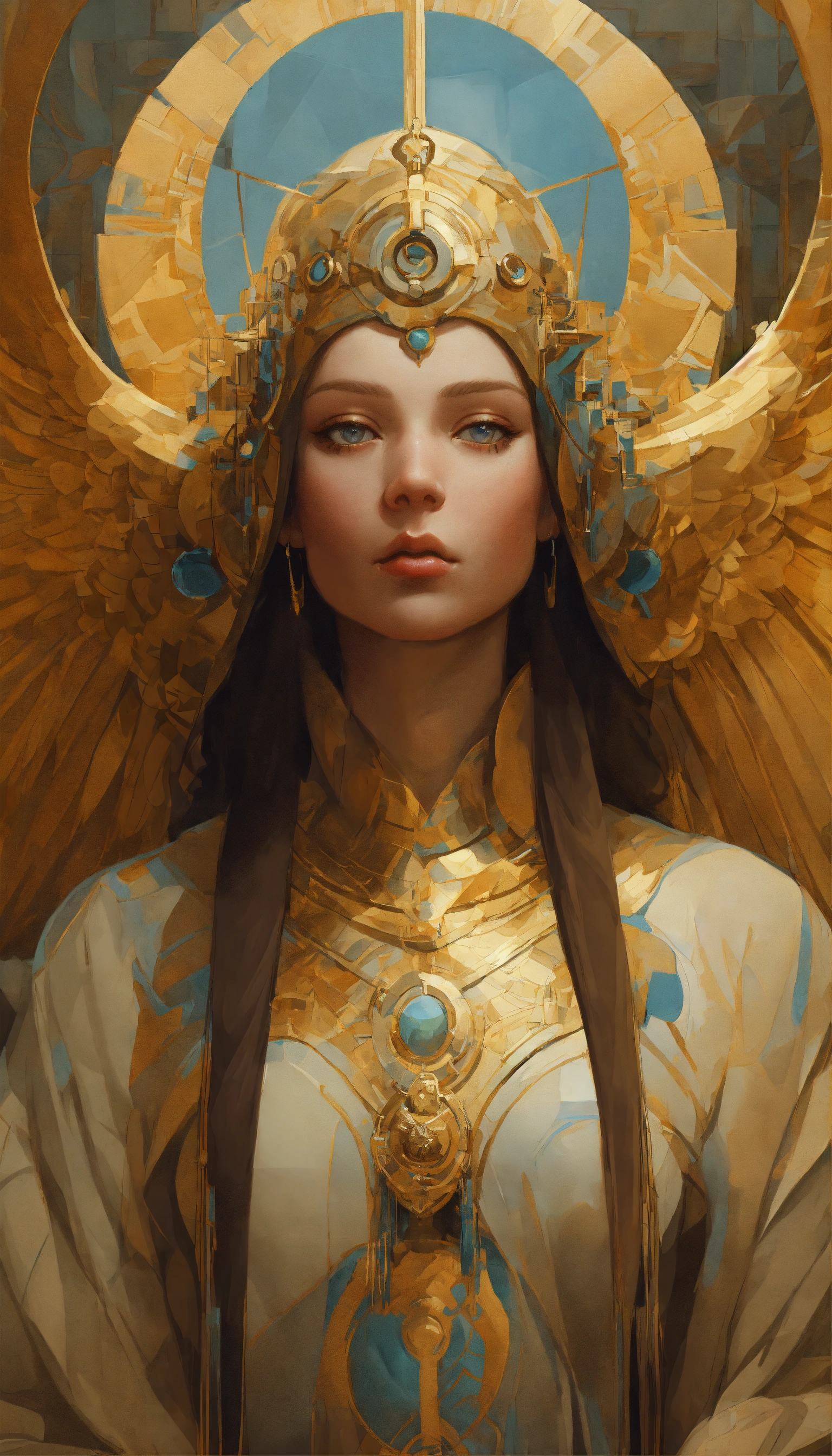 Lexica - Character portrait of an esoteric angel dressed in robe ...