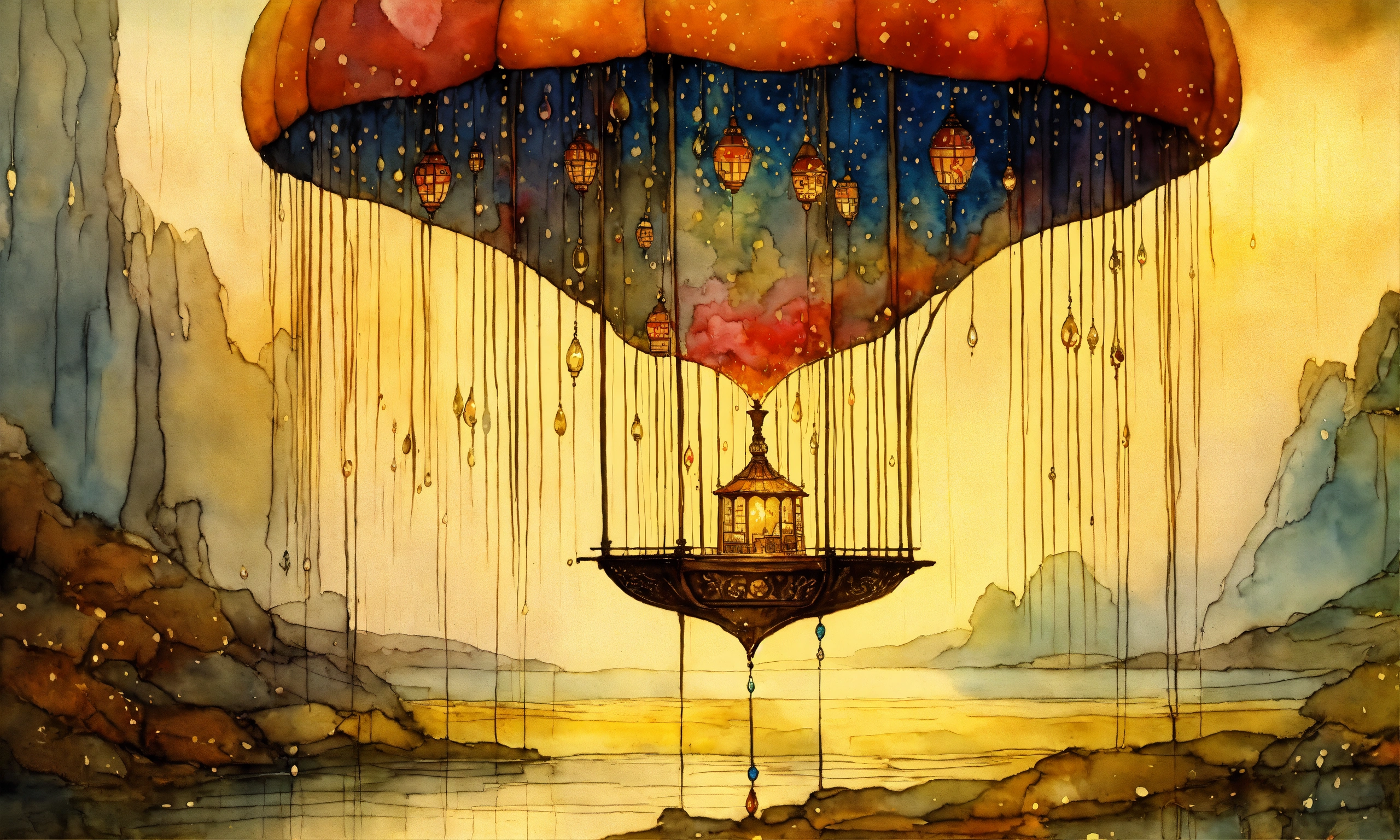 Lexica - A world of dreams trapped inside a rain drop. Dreamscape ...