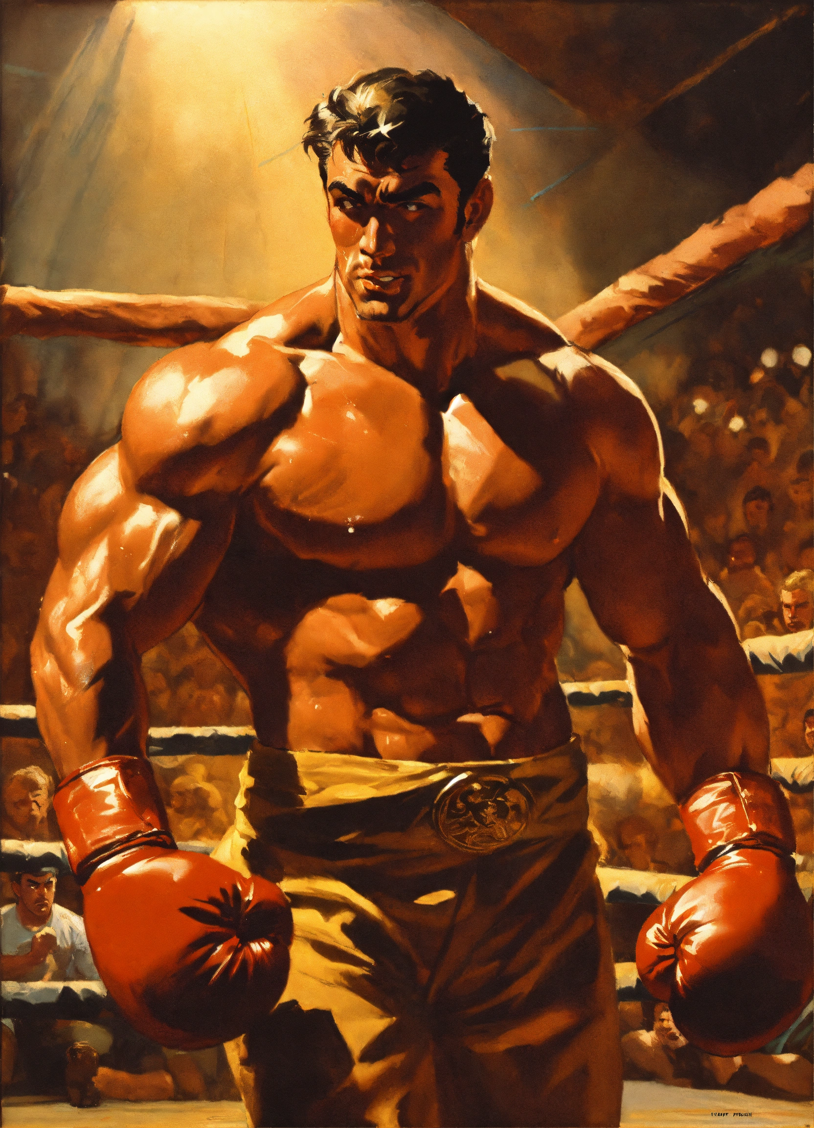 Lexica - Frank frazetta character, aryan, fabio, musclebound, boxer ...