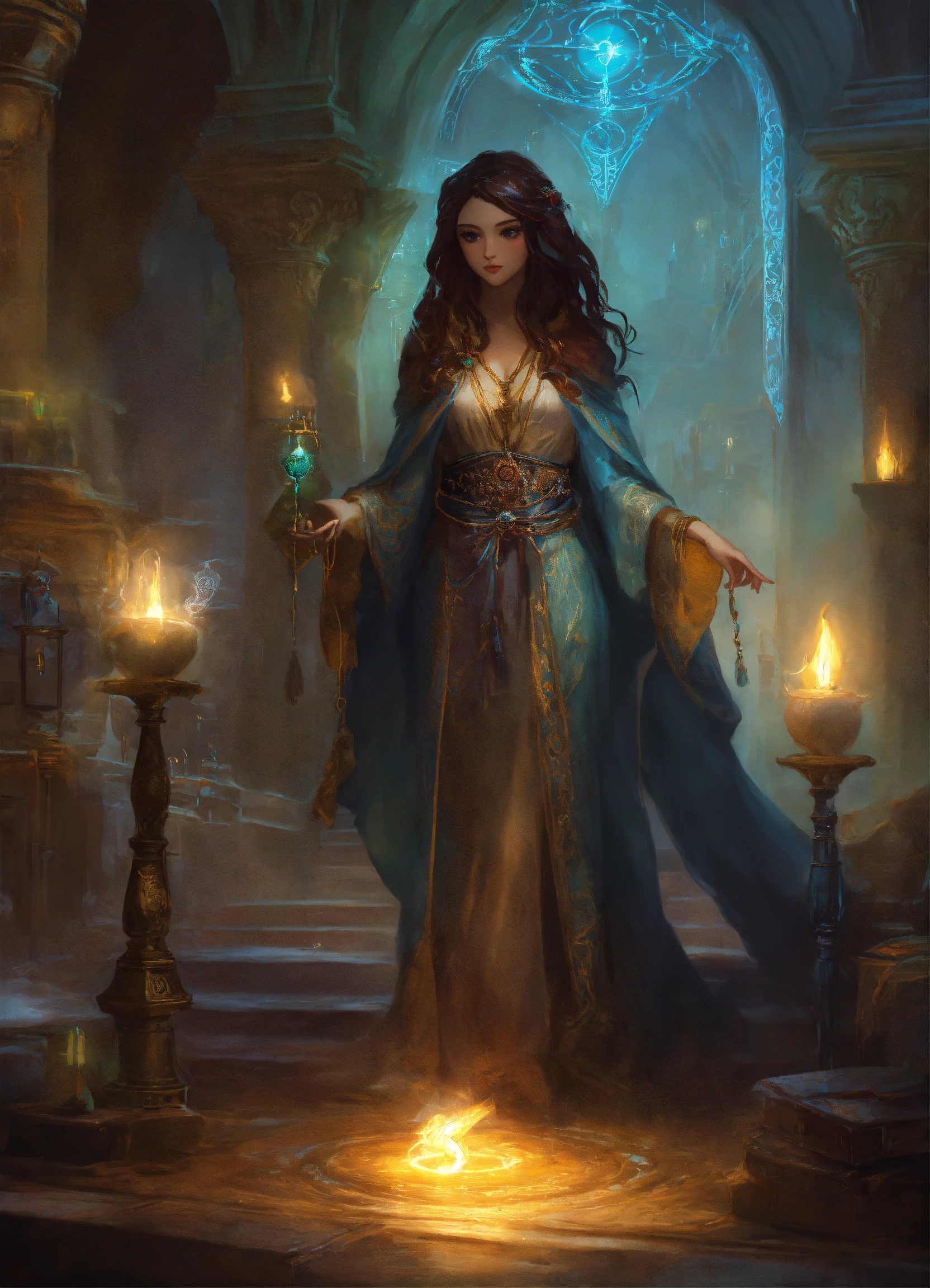 Lexica - Young Sorceress, Blind, Oracle, Ethereal