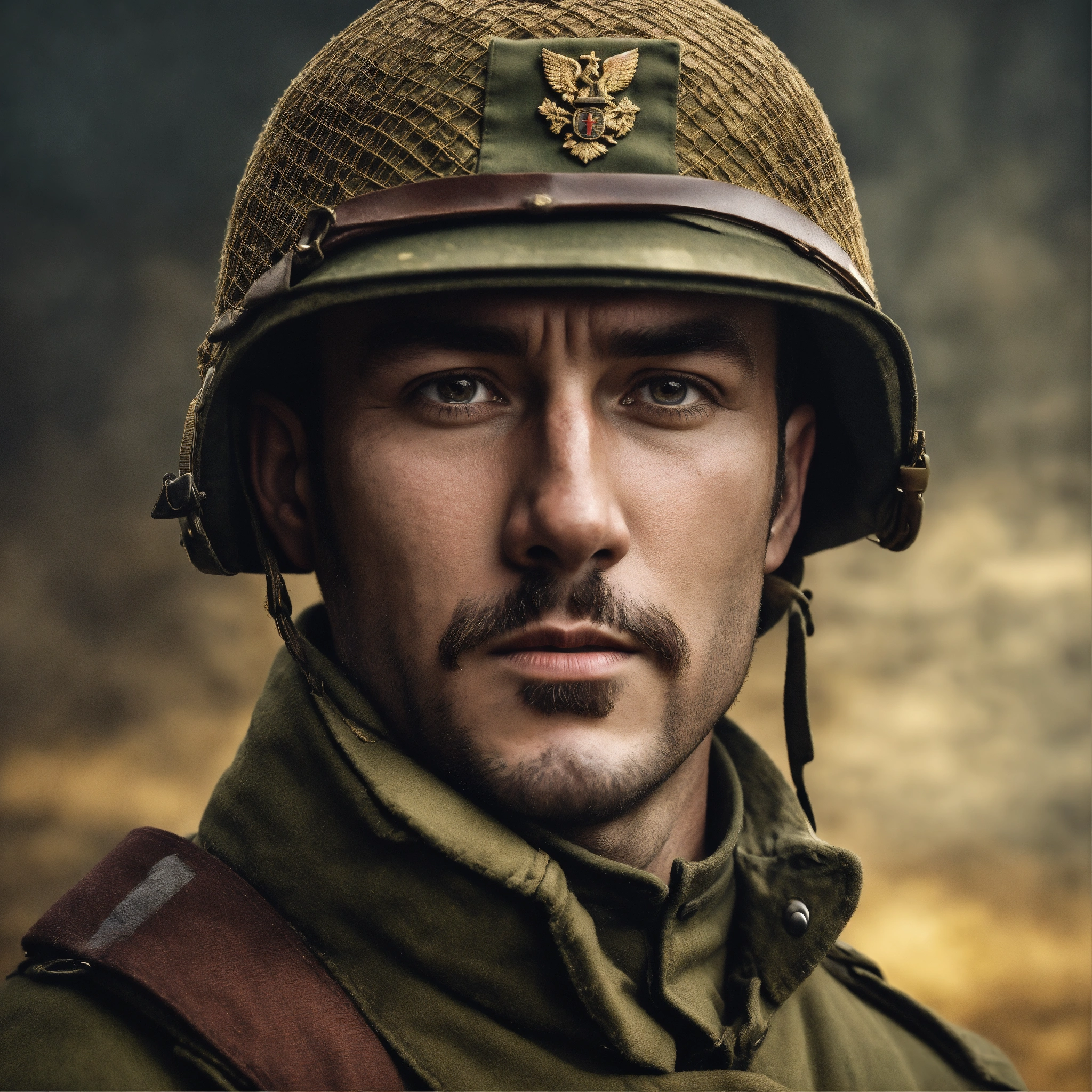 Lexica - An ancient style portrait of a man who is a world war 2 soldier