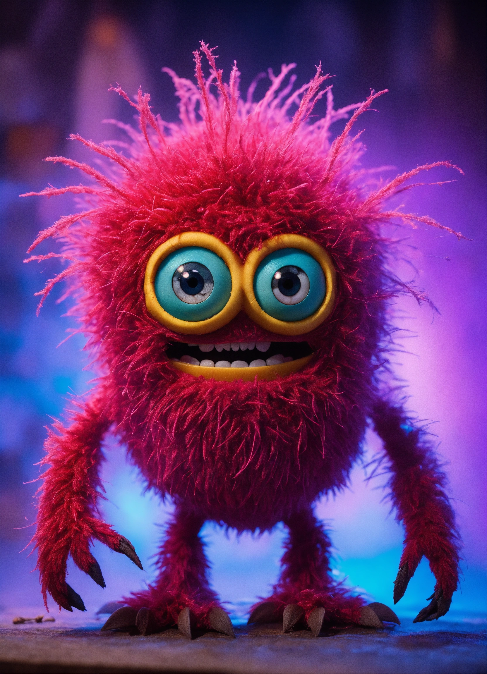Lexica - CGI! red germ monster character. Highly detailed. Scary but ...