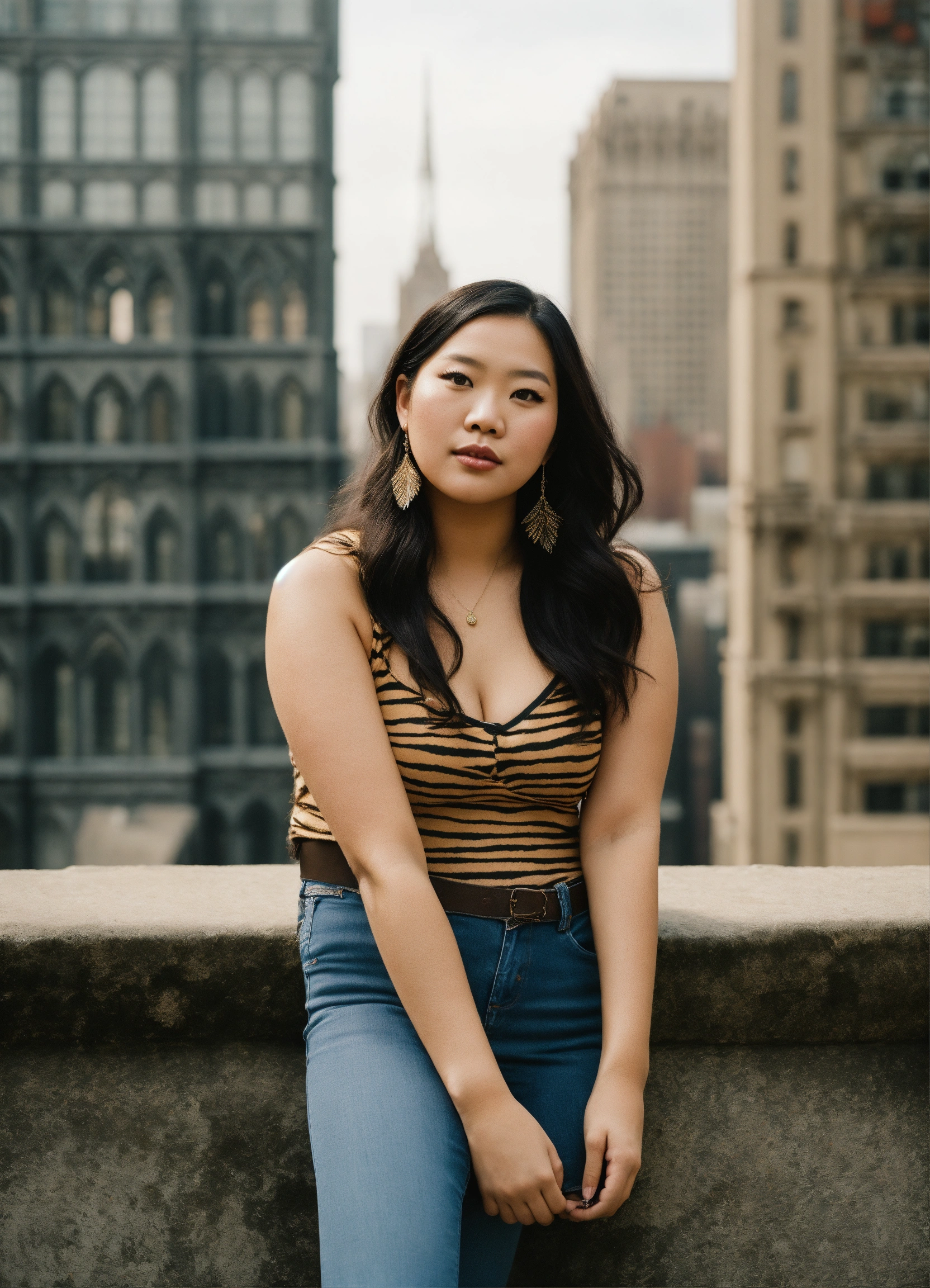 Lexica - Full body of a beautiful, full figured Asian fairy female, has ...