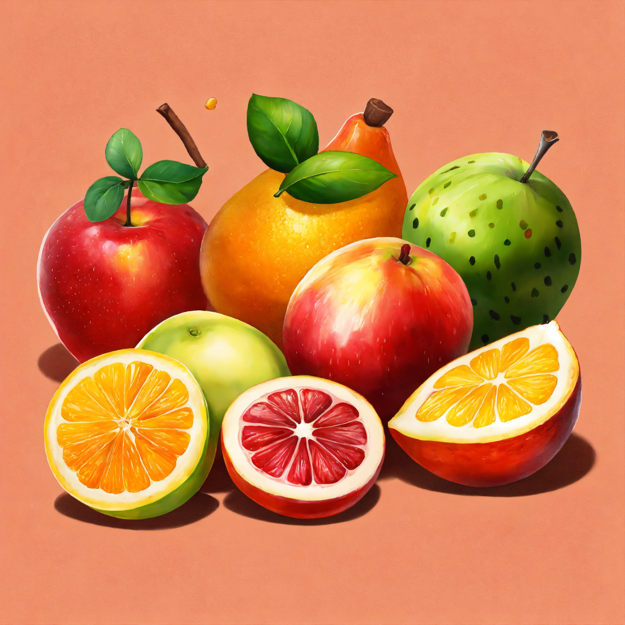 Lexica - Various fruits props, separate isolate objects, realistic ...