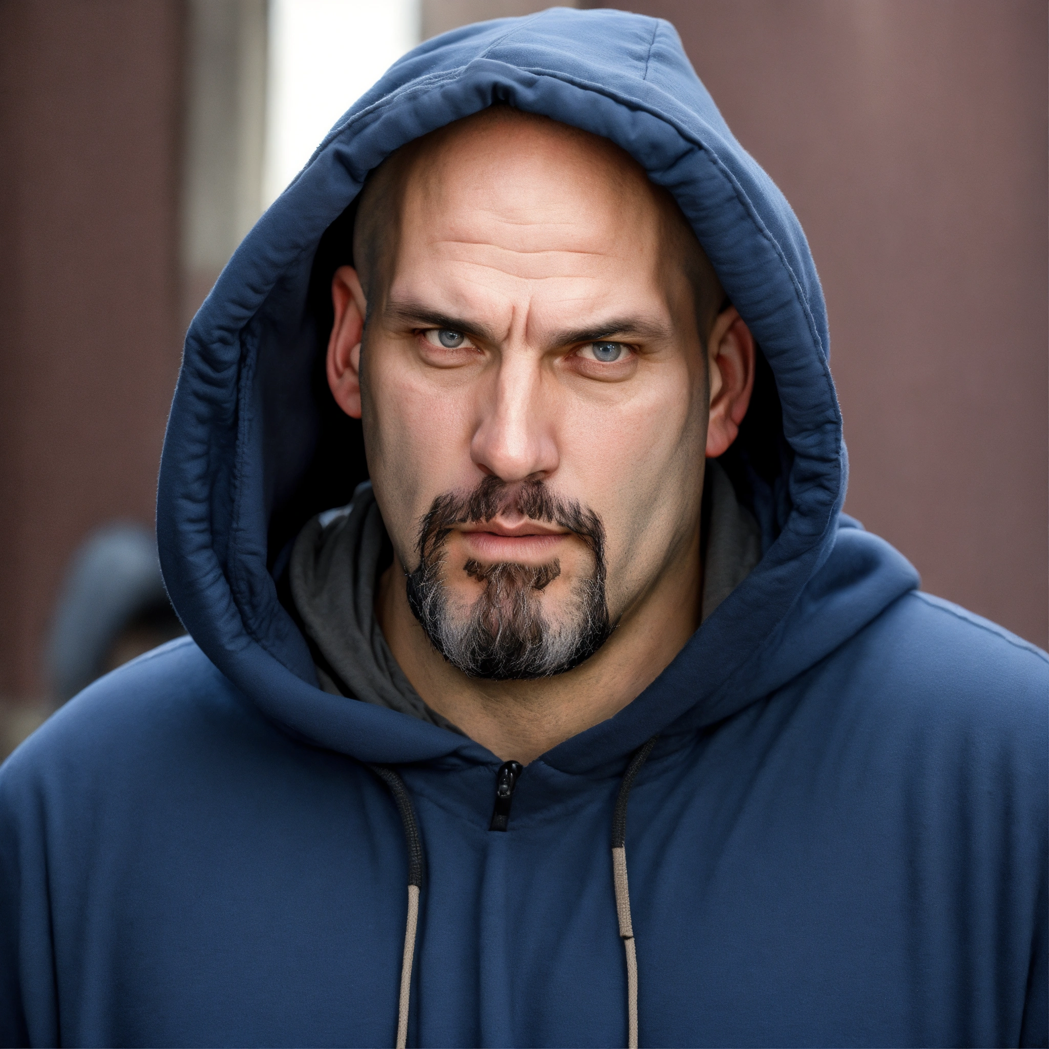 Lexica - JOHN FETTERMAN A HUGE HOMELESS MAN WITH BALD HEAD, NO MUSTACHE ...