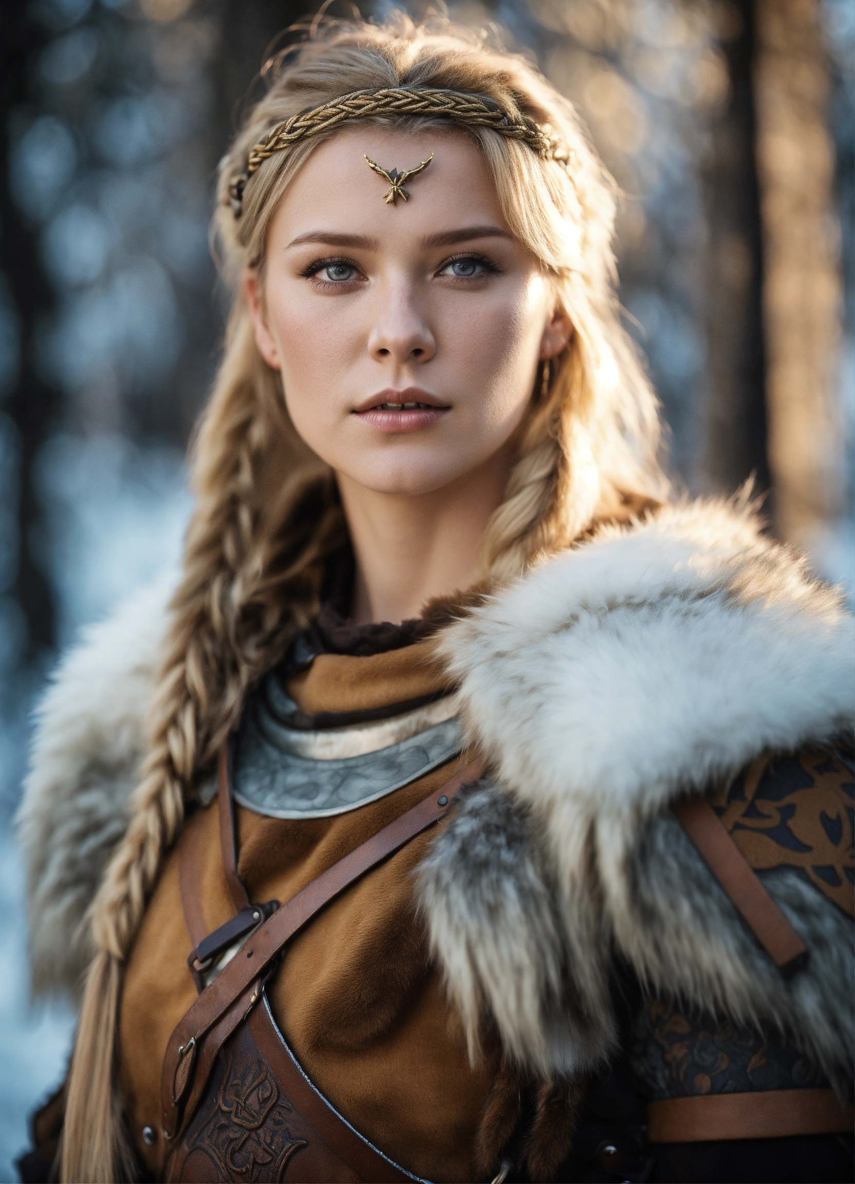 Lexica - Germanic warrior female with a Scandinavian nose. She has a ...