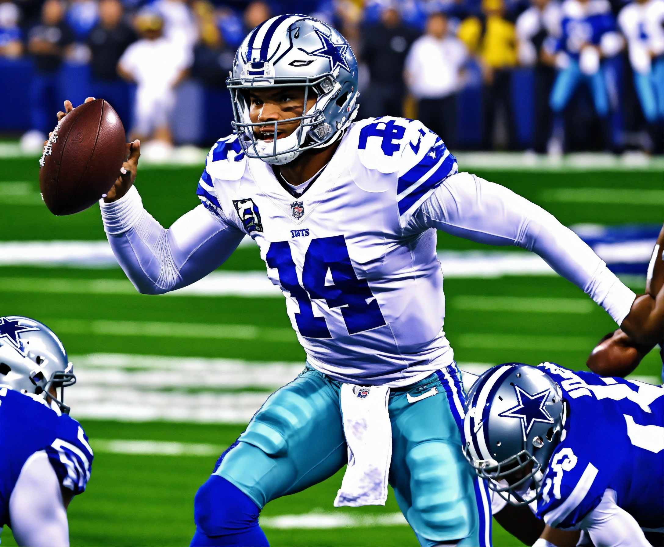 Lexica - Dak prescott throwning an interception on the filed Dallas ...