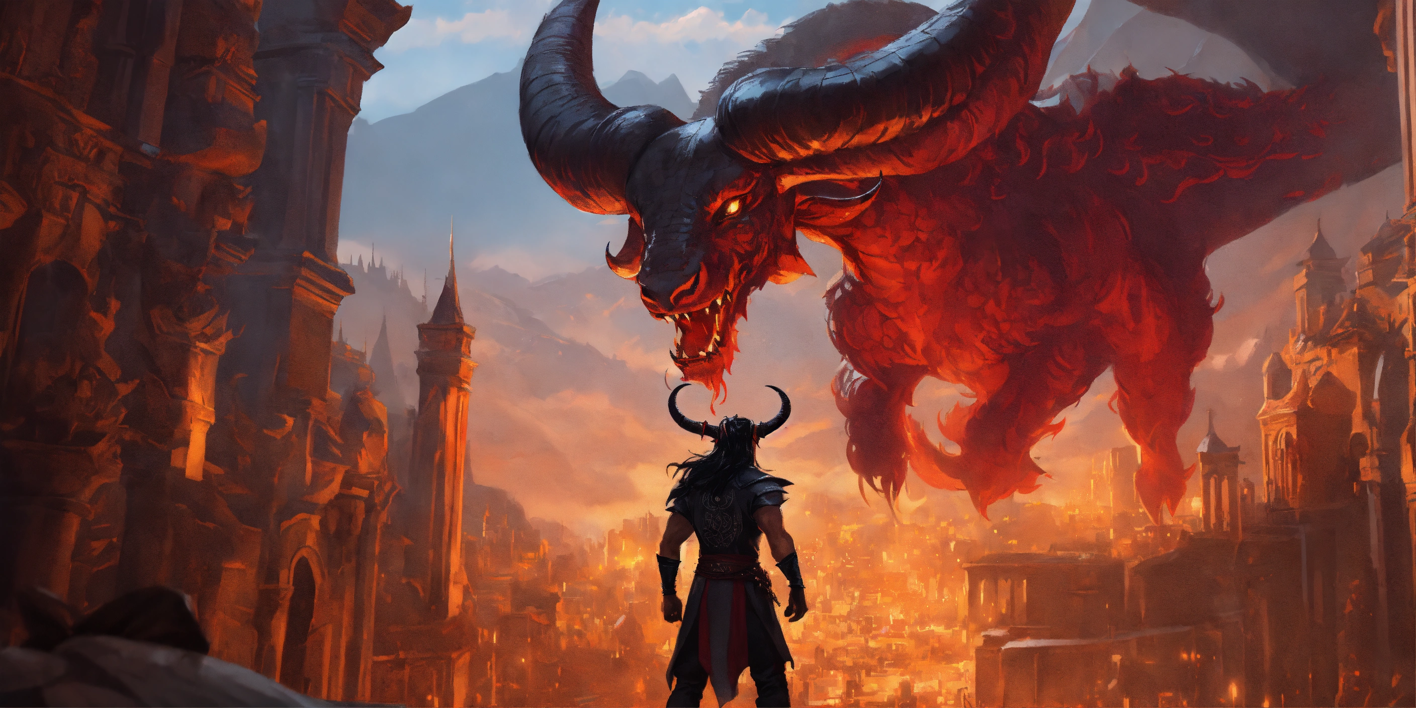 Lexica - A tiefling from Dungeons and dragons, a lean and wiry build ...