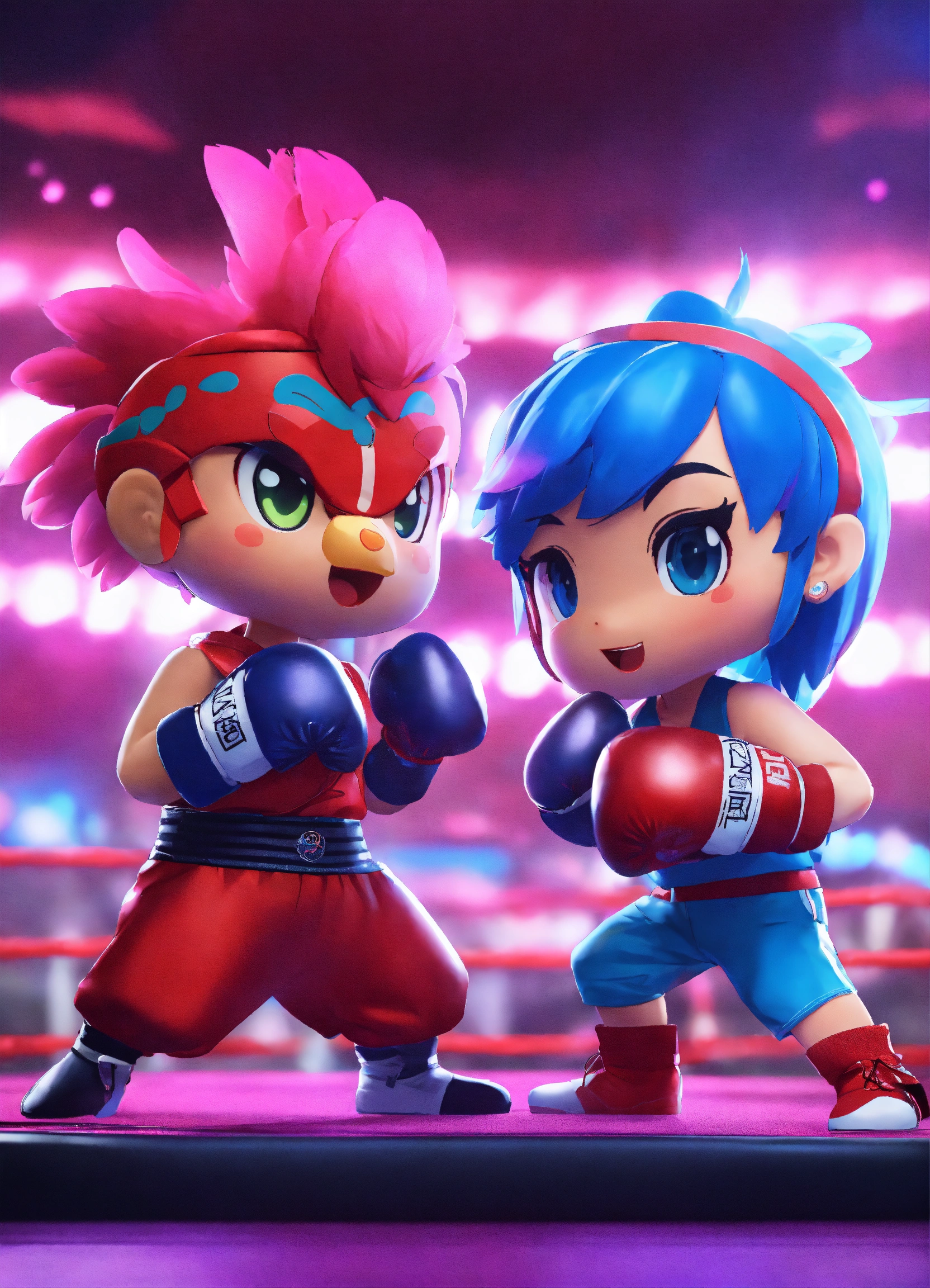 Lexica - CUTIE Q VERSION CHARACTERS BOTH ROOSTER FIGHT BATTLE,BOXING ...