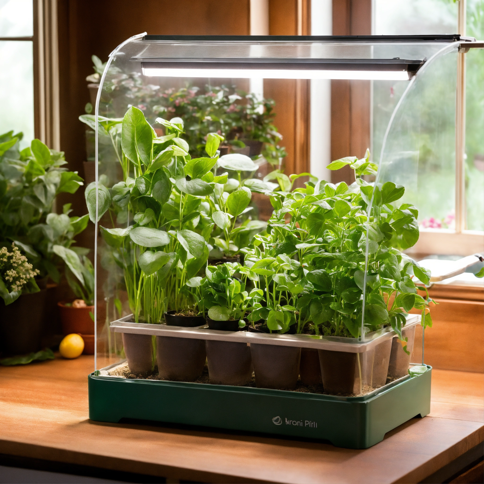 Lexica - Images of indoor mini greenhouse on a countertop