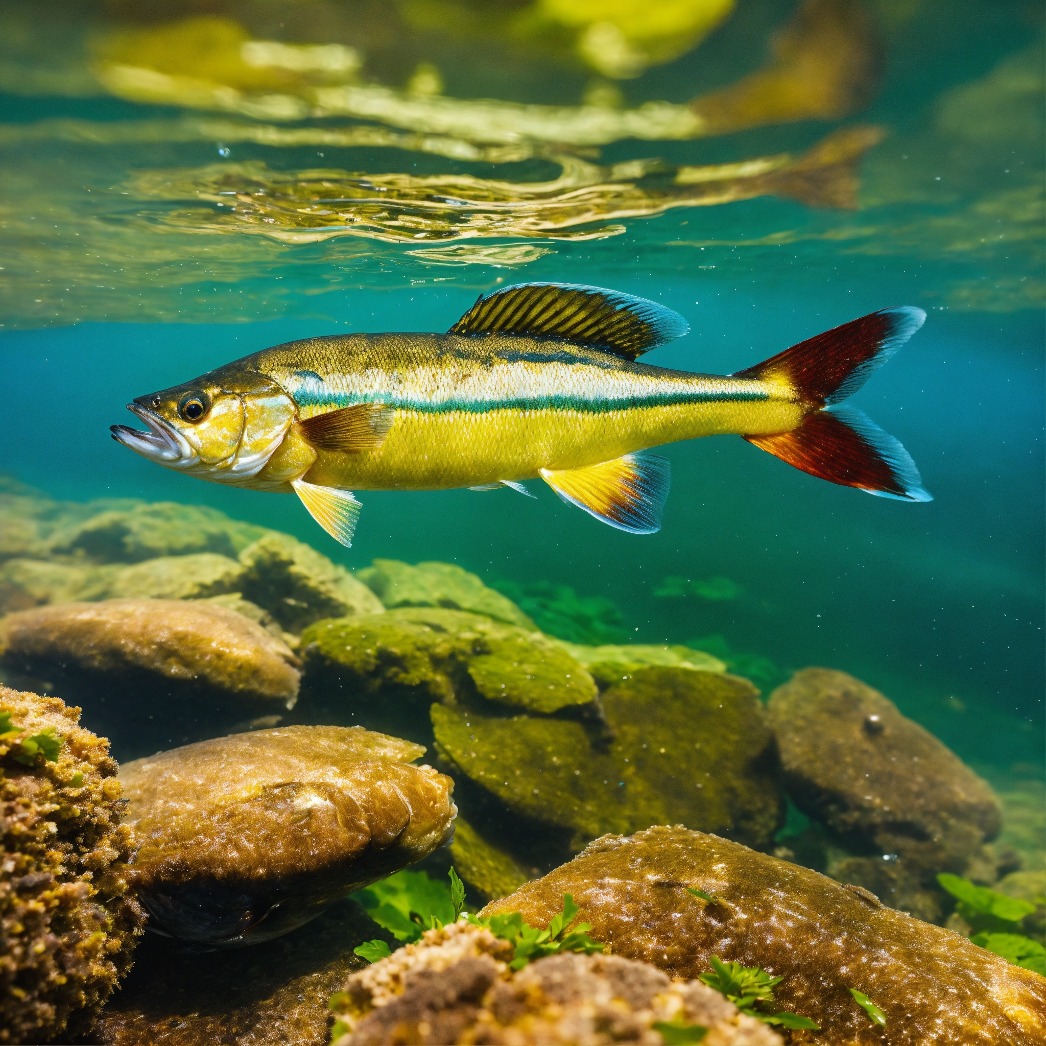 Lexica - Colorful full body walleye fish