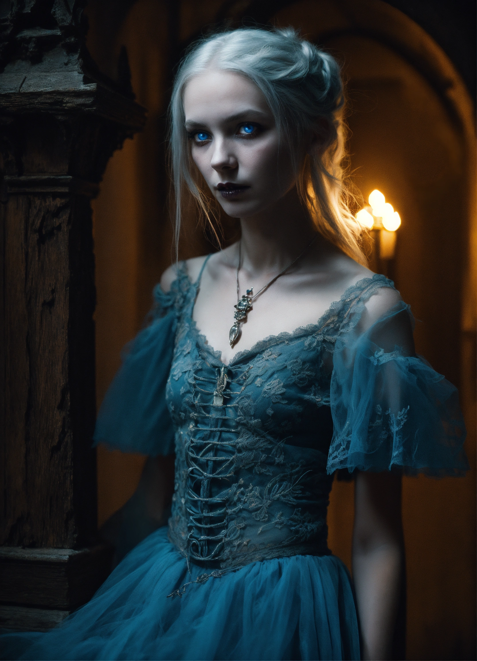 Lexica - Body portrait, twelve year old childish female goth ...