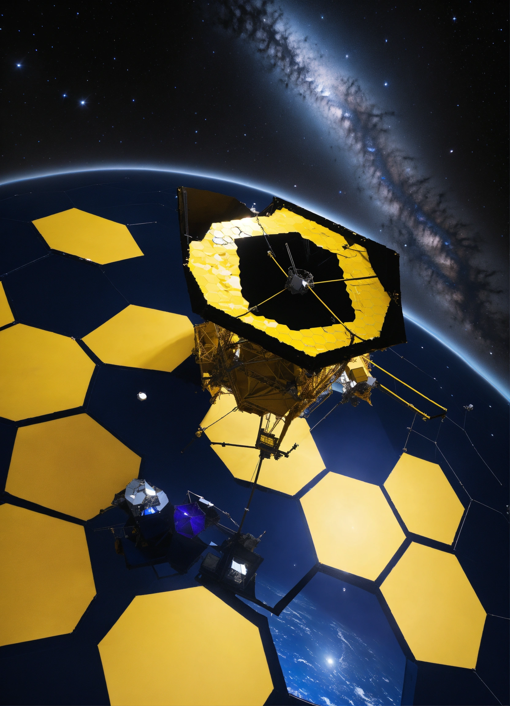 Lexica - James Webb telescope in outer space