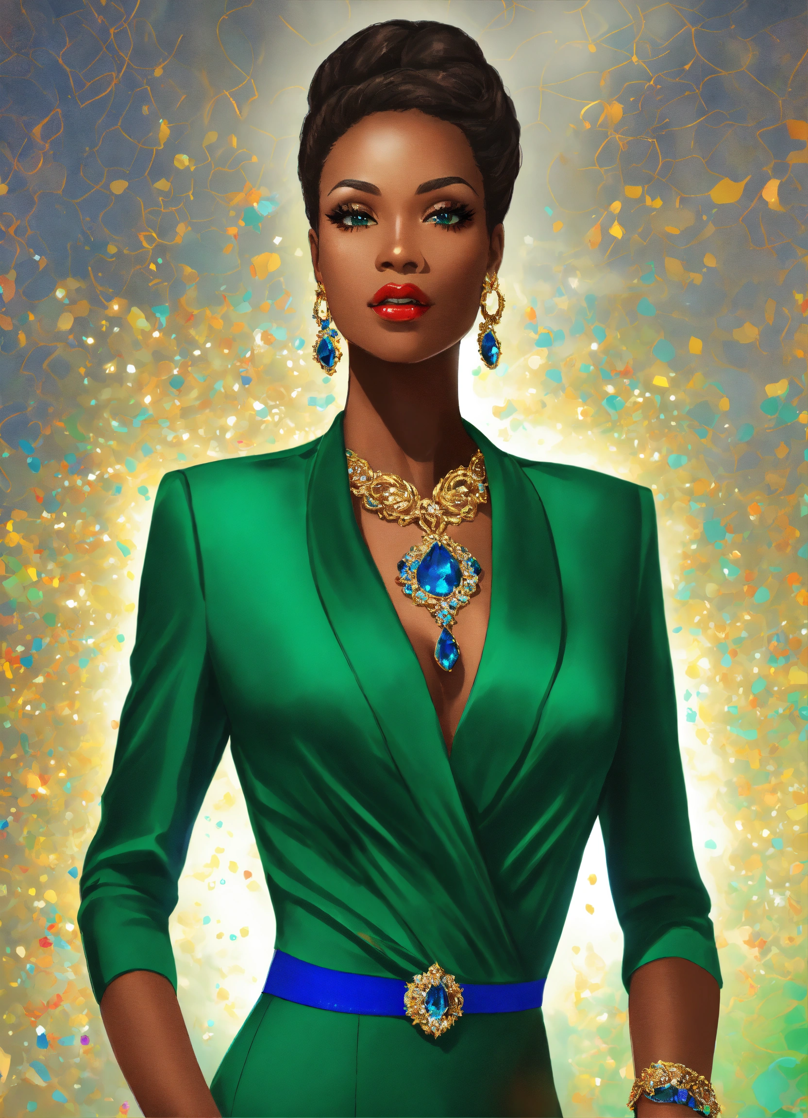 Lexica - Beautiful black businesswoman gorgeous "dark face skin ...