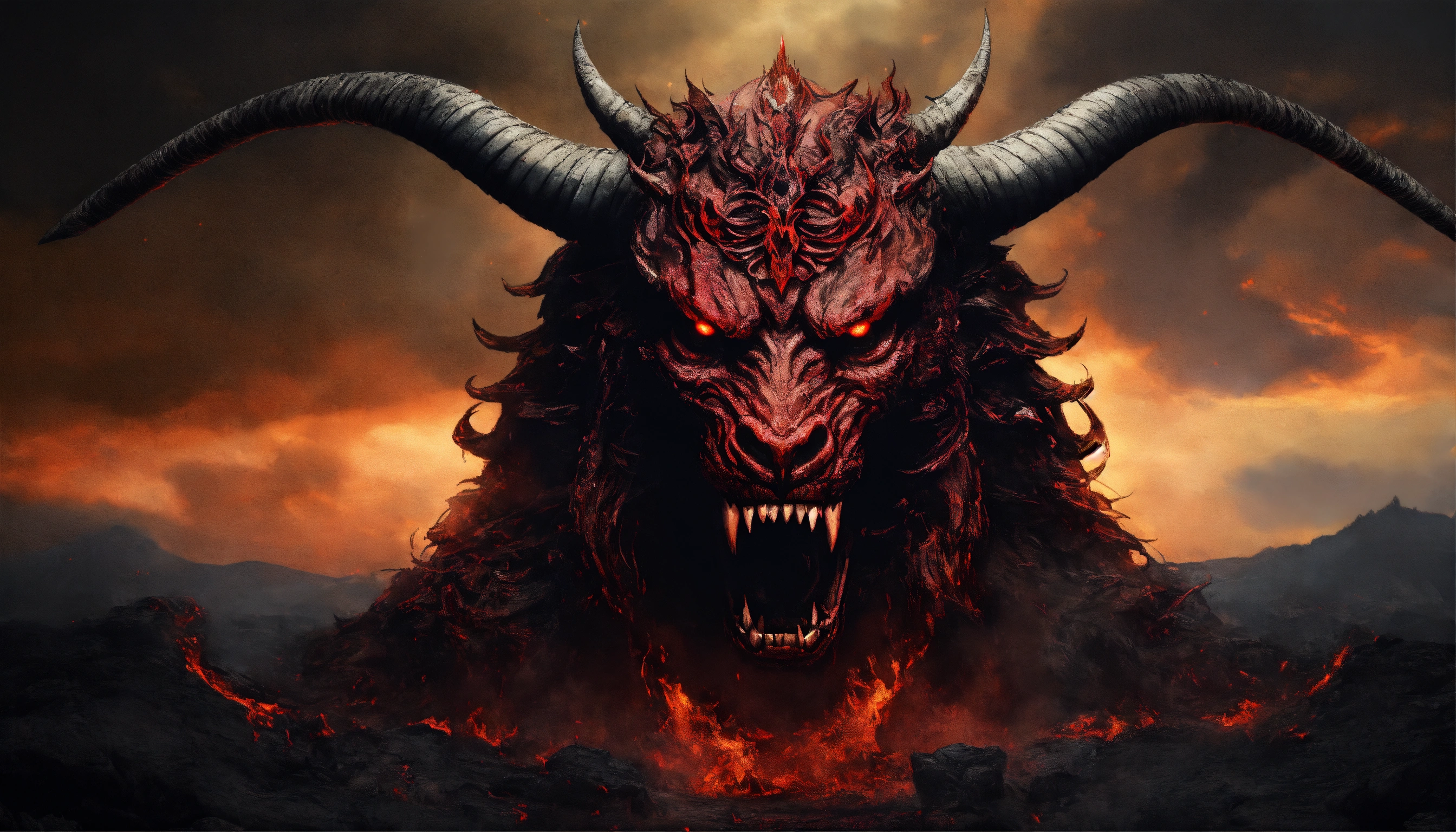 Lexica - Evil demonic Israel flag beast with an armageddon demon ...