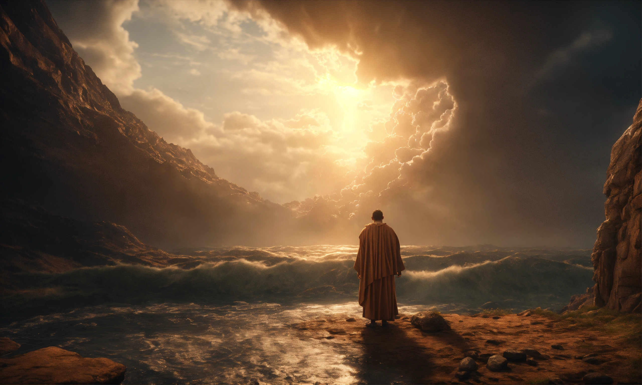 Lexica - Biblical story of Noah praying to God, insanely detailed and ...