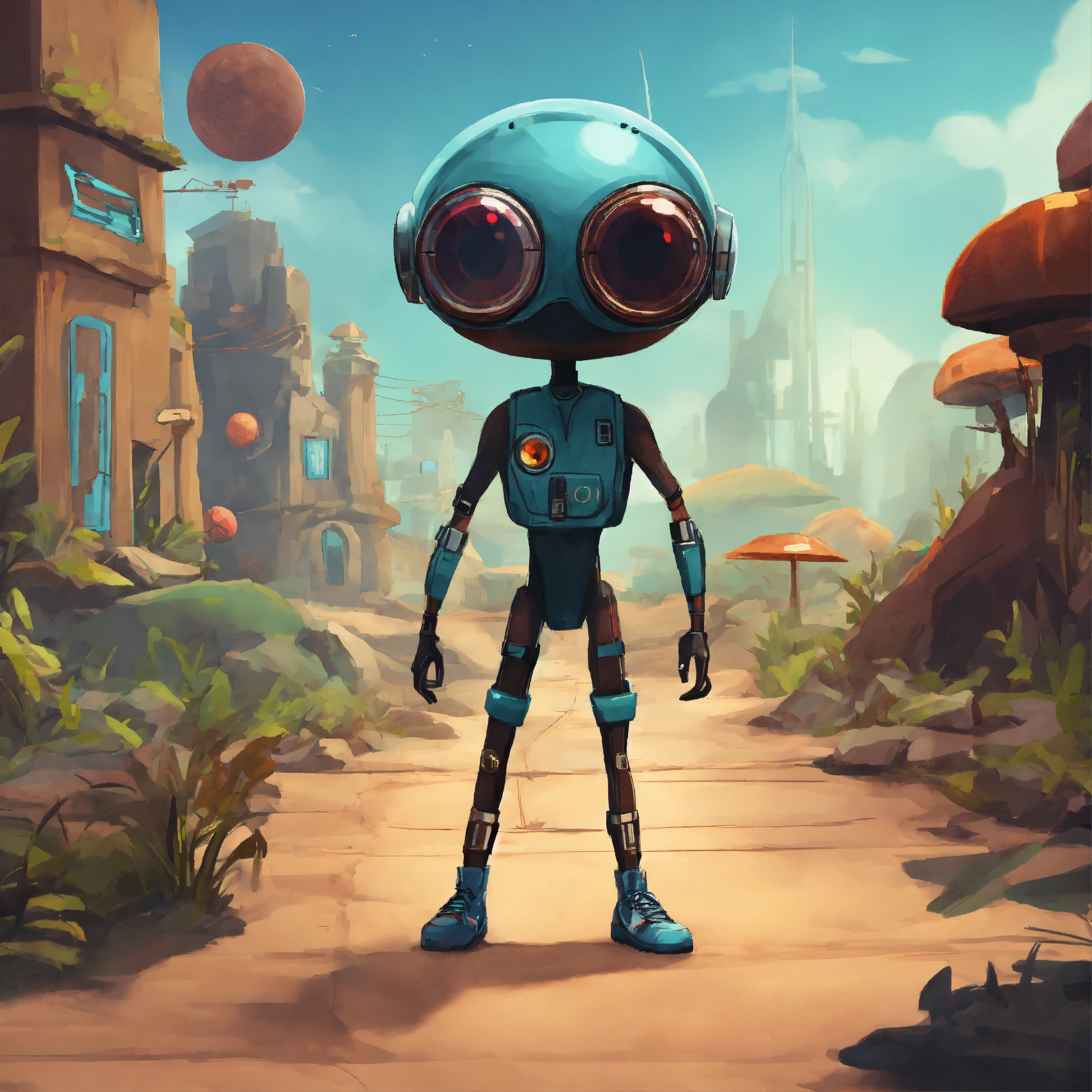 Lexica - Stickman figure, for endless runner 2d game, sci-fi theme, big ...