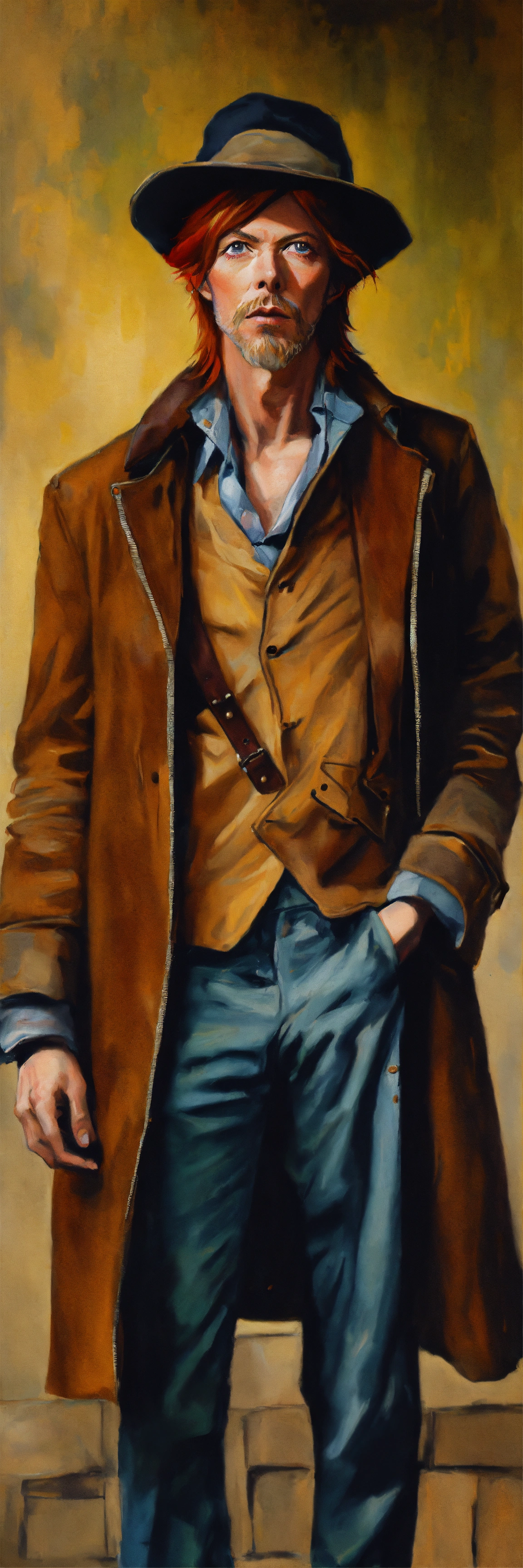 Lexica - Portrait of David bowie as a stereotypical hobo, complete with ...