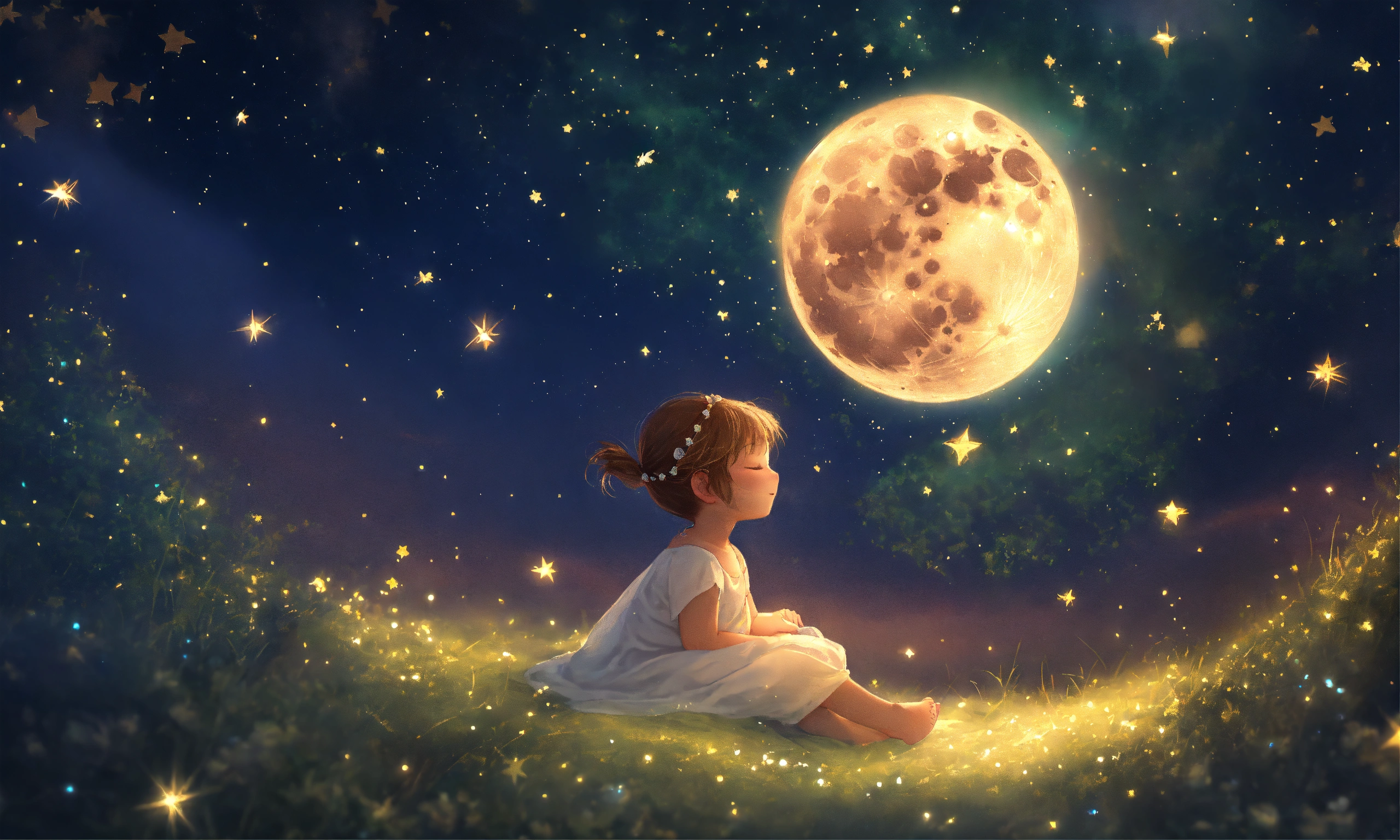 Lexica - "Generate an image of small toddler peacefully sleeping on a ...