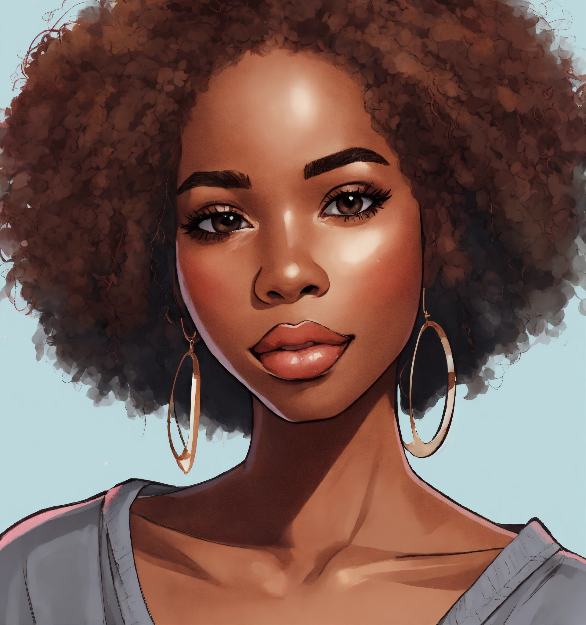 Lexica - Face of a deeply dark complexioned African American dignified ...