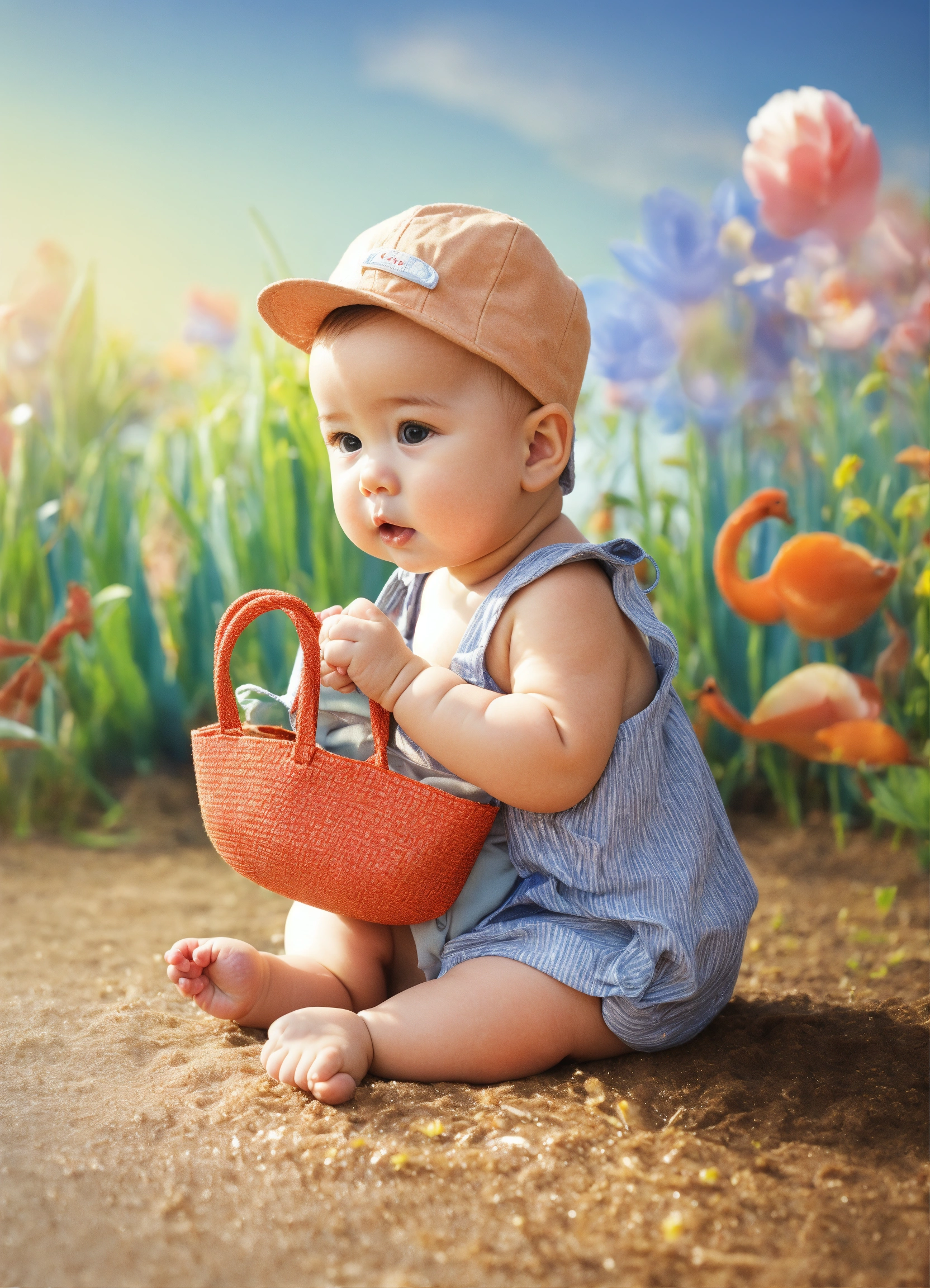 Lexica - Baby cary big bag, cute,