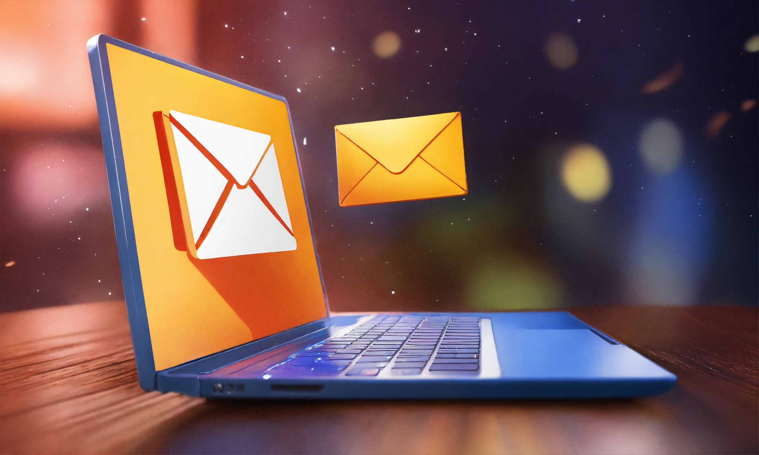 Lexica - Email address on laptop illustration