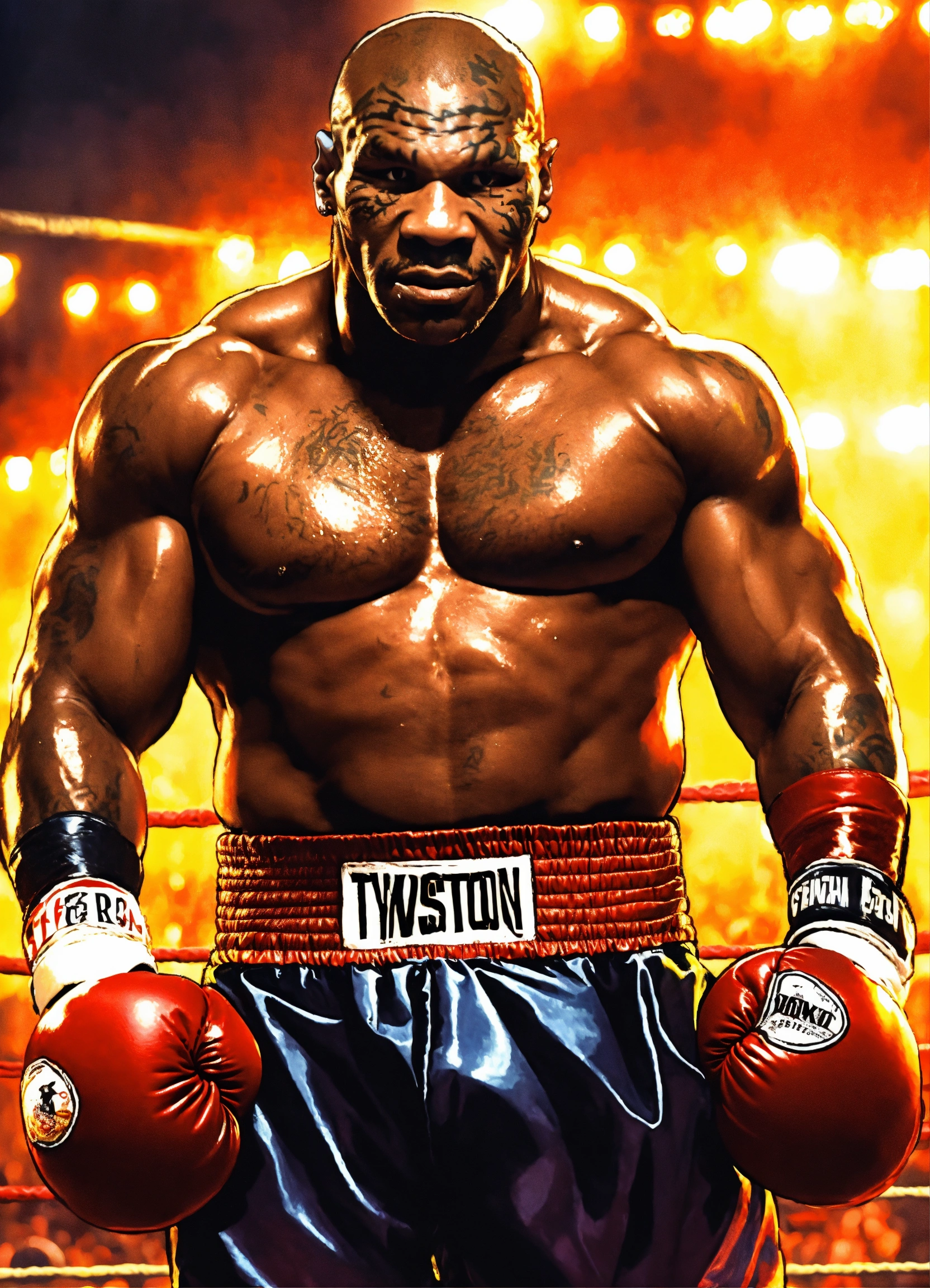 Lexica - Mike Tyson as a monster about to destroy someone’s body in the ...