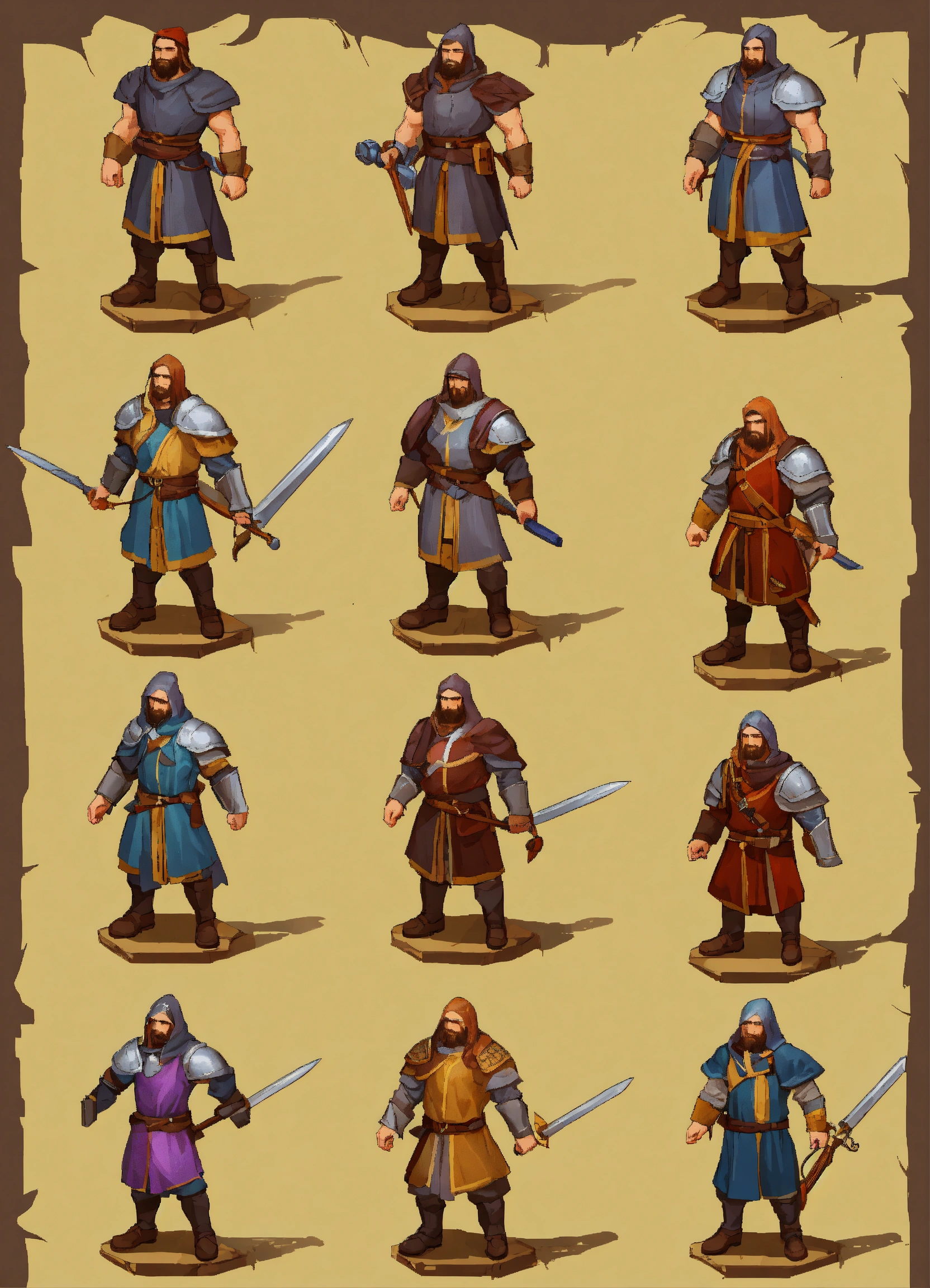 Lexica - Isometric, orthographic, fantasy medieval character sprite ...