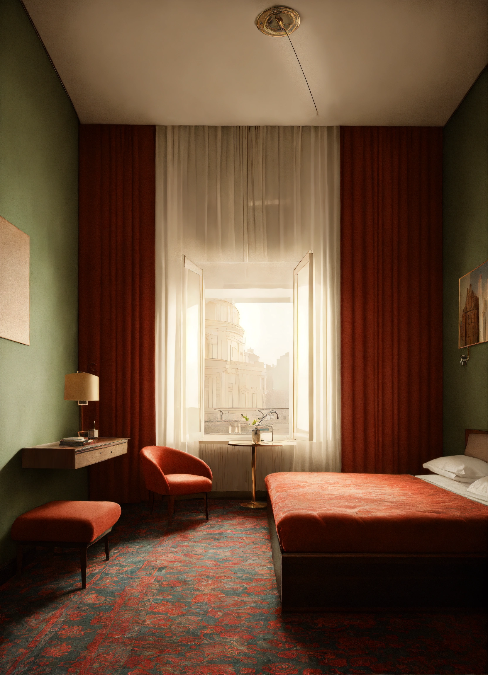 Lexica - Hotel room ussr interior design minimalism 1920