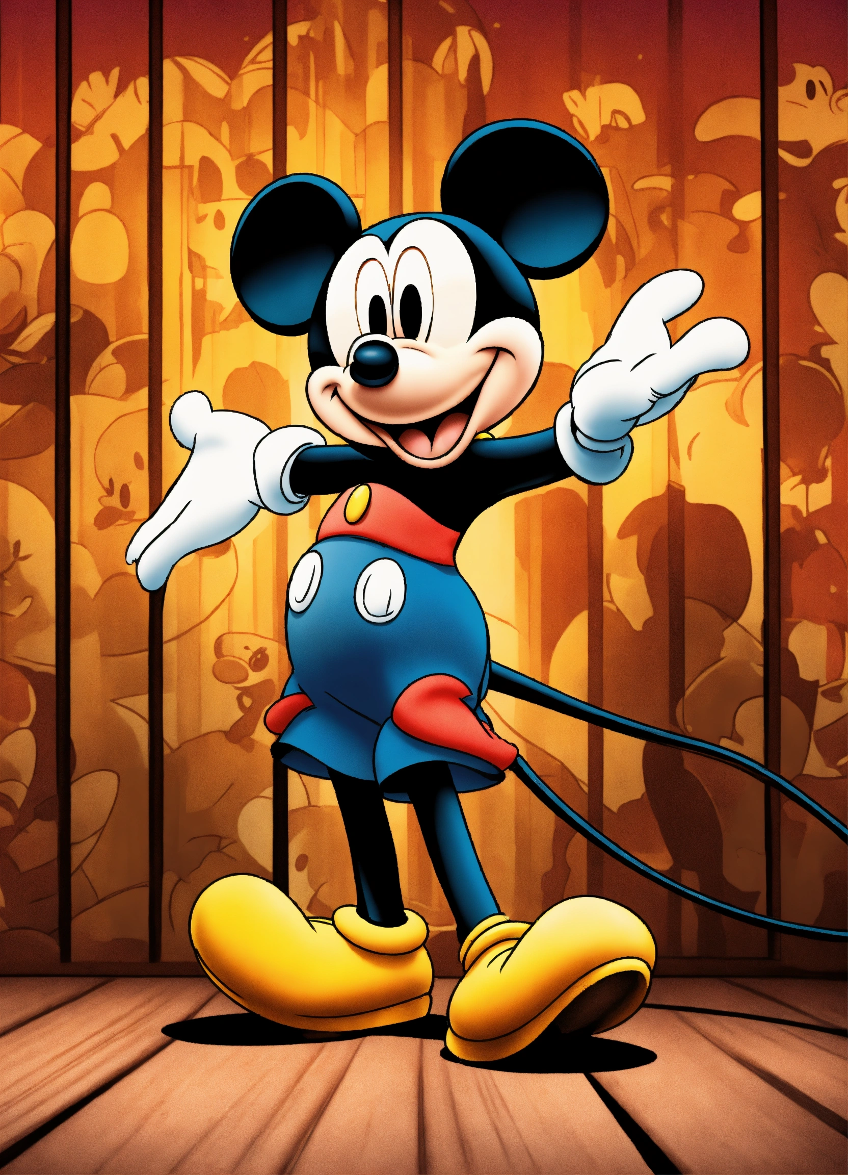 Lexica - Disney's beloved character Mickey Mouse savanna comedy musical.