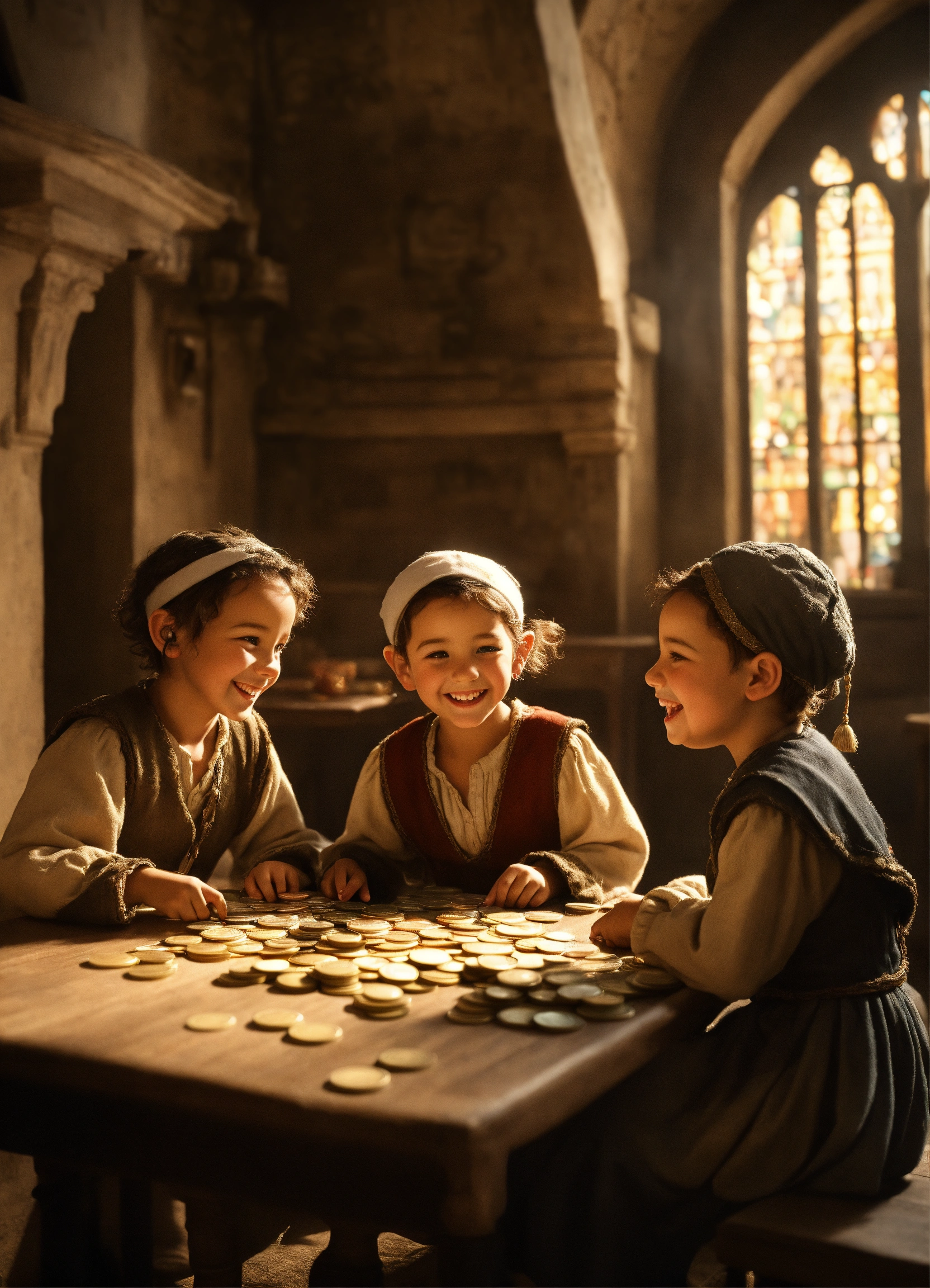 Lexica - Medieval Jewish children in a Jewish town, with a Jewish ...