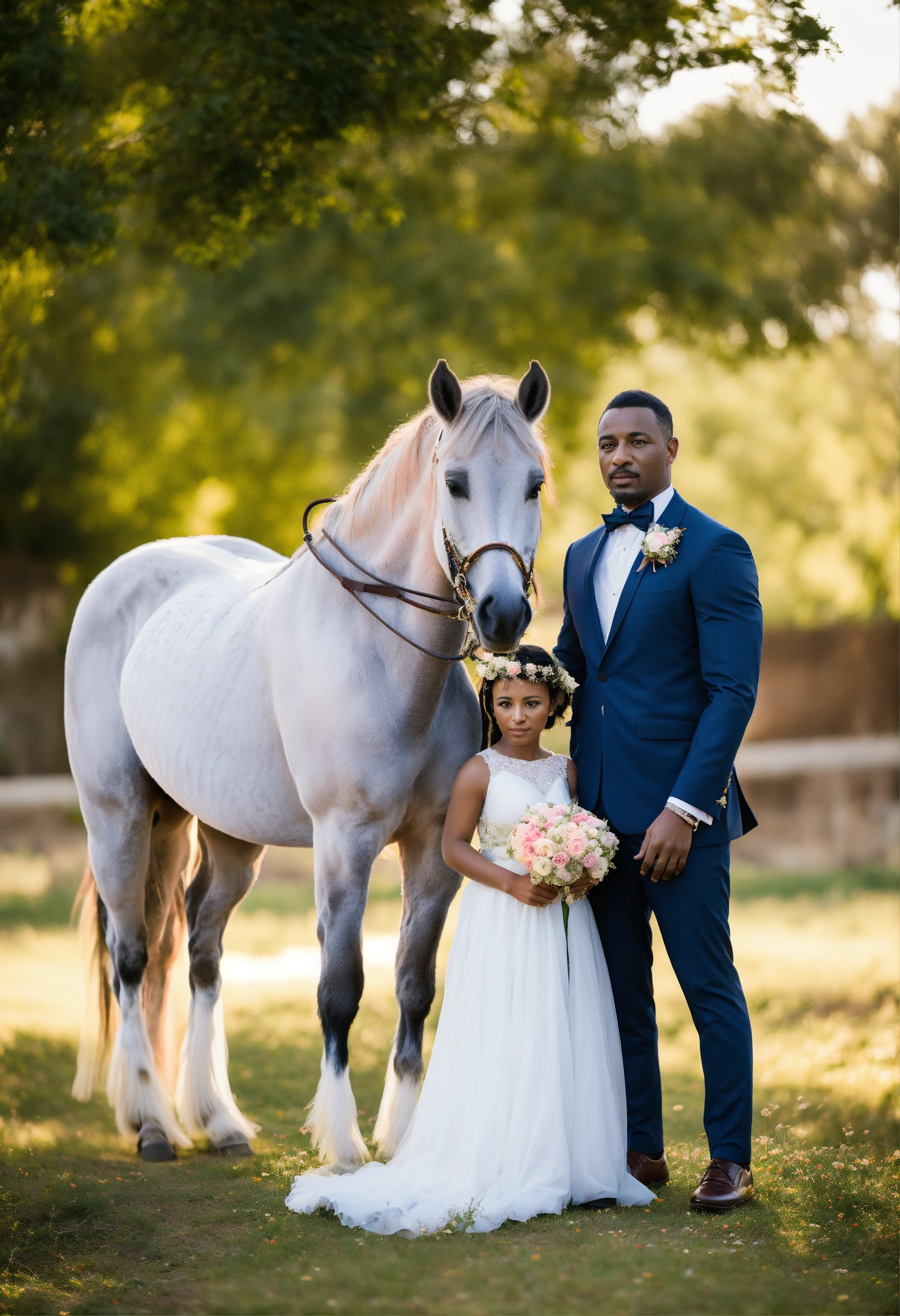 Lexica - "President Turlu the African Pony in a Wedding Suit, Standing ...