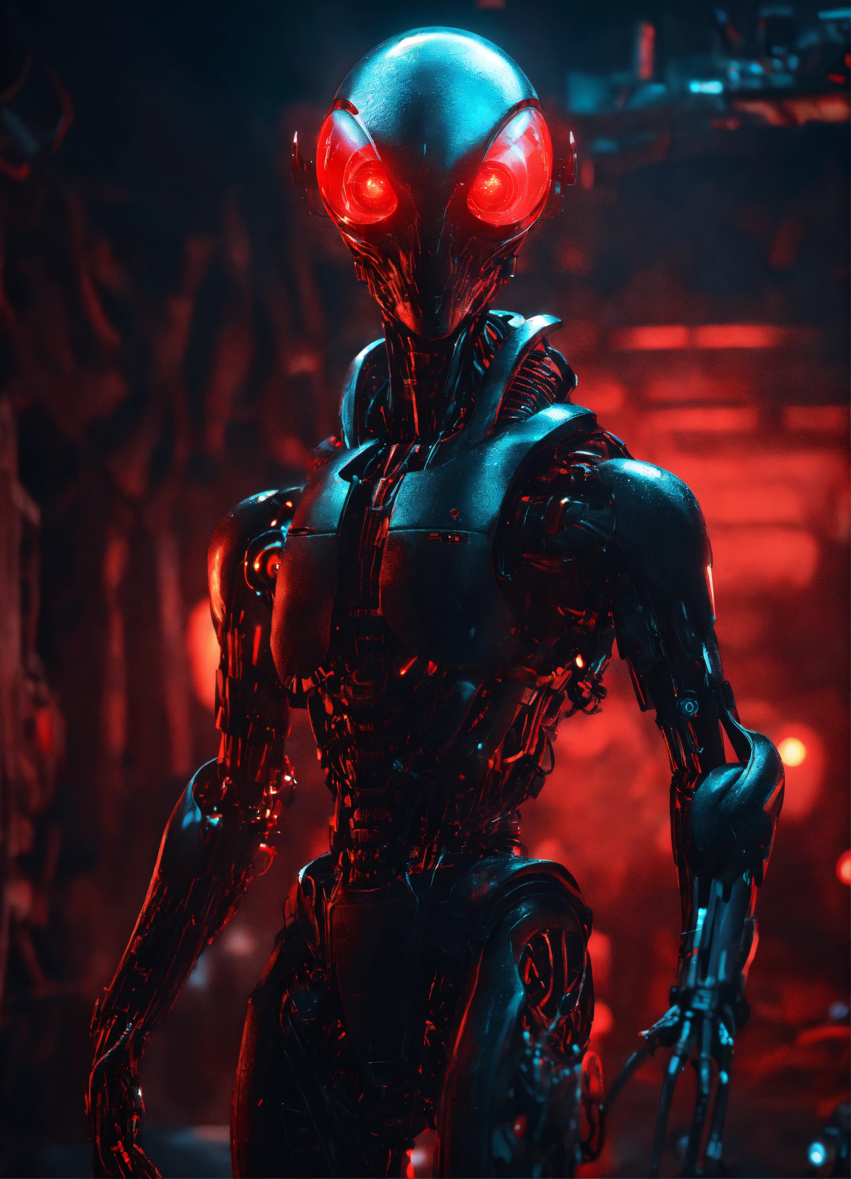 Lexica - Image of a male alien being, non-threatening, full body ...