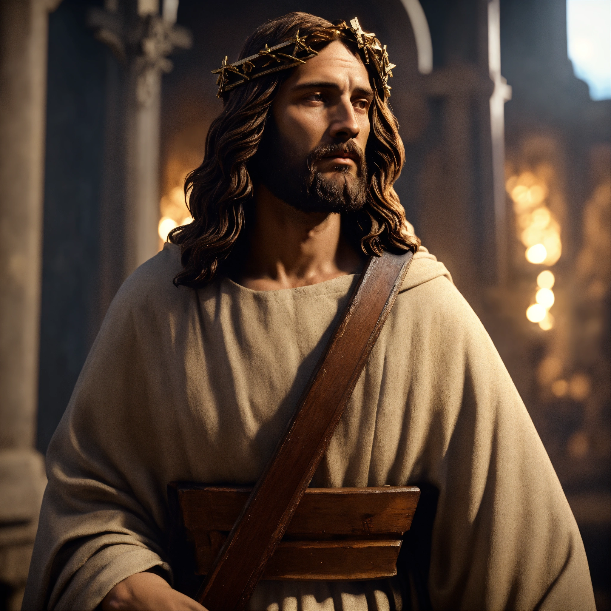 Lexica - Unreal Engine 8k traditional Catholic Portrait of Jesus Christ ...