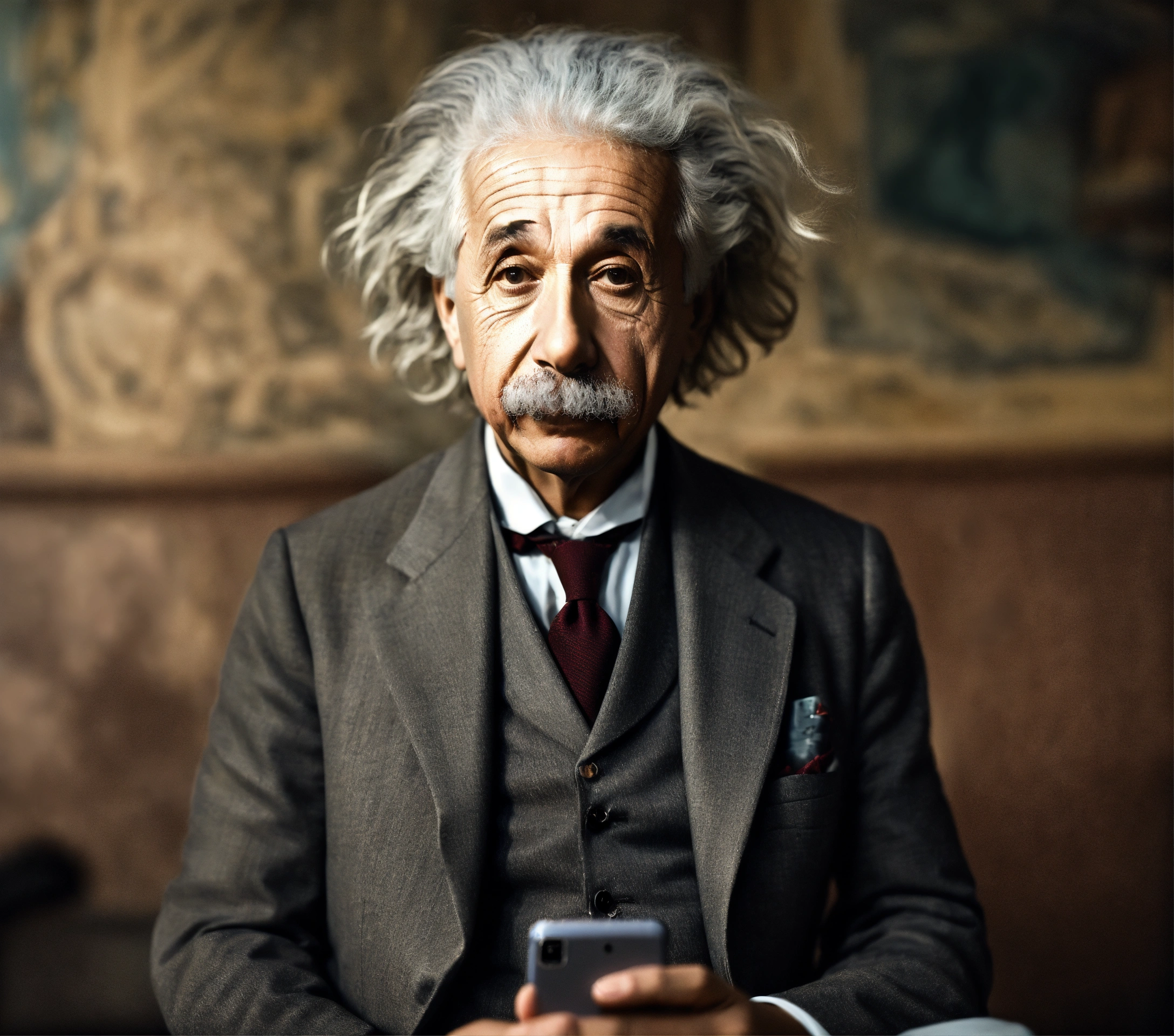 Lexica - Albert einstein age early 20s wearing a modern suit taking ...