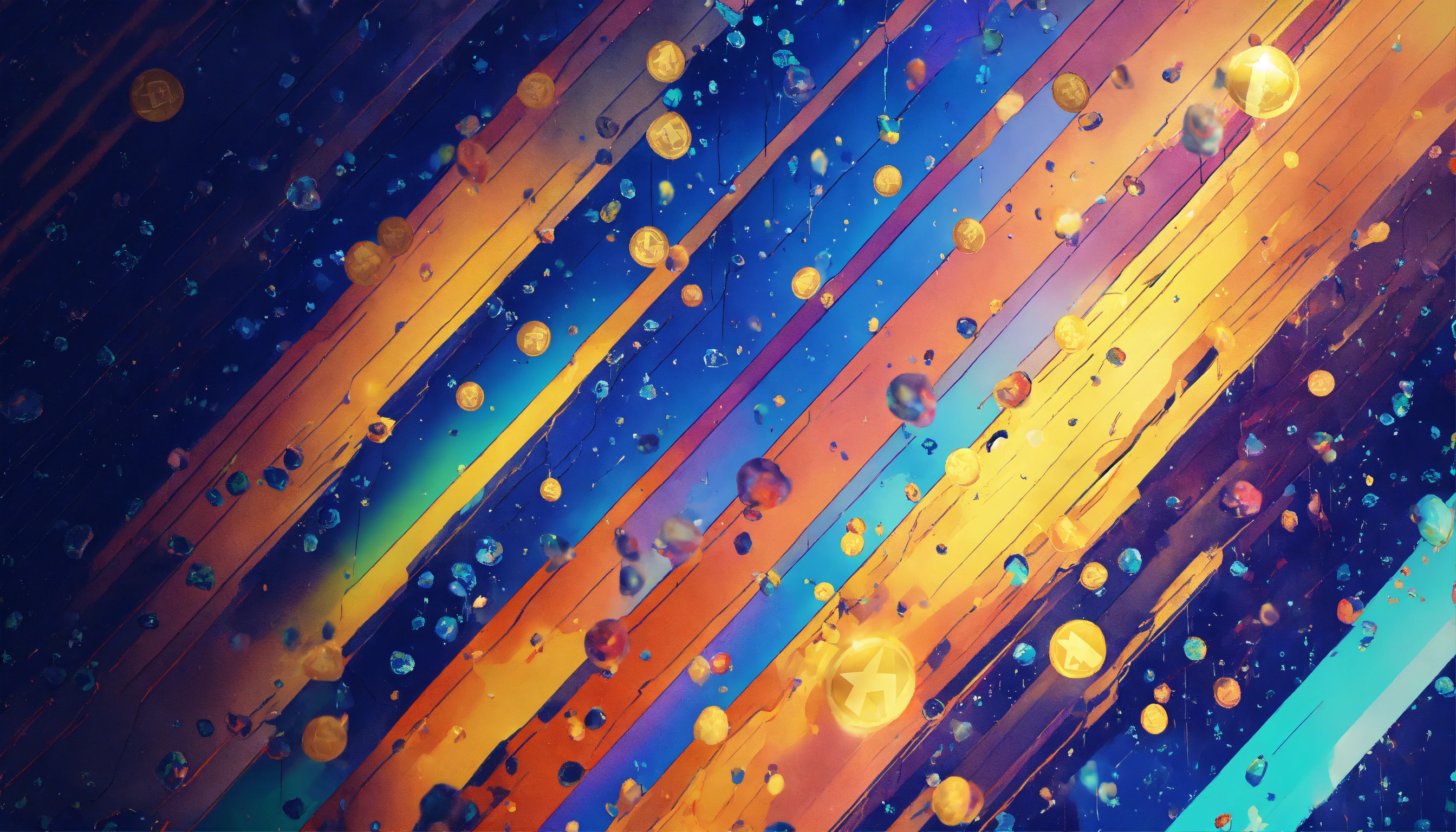 Lexica - Abstract crypto rain