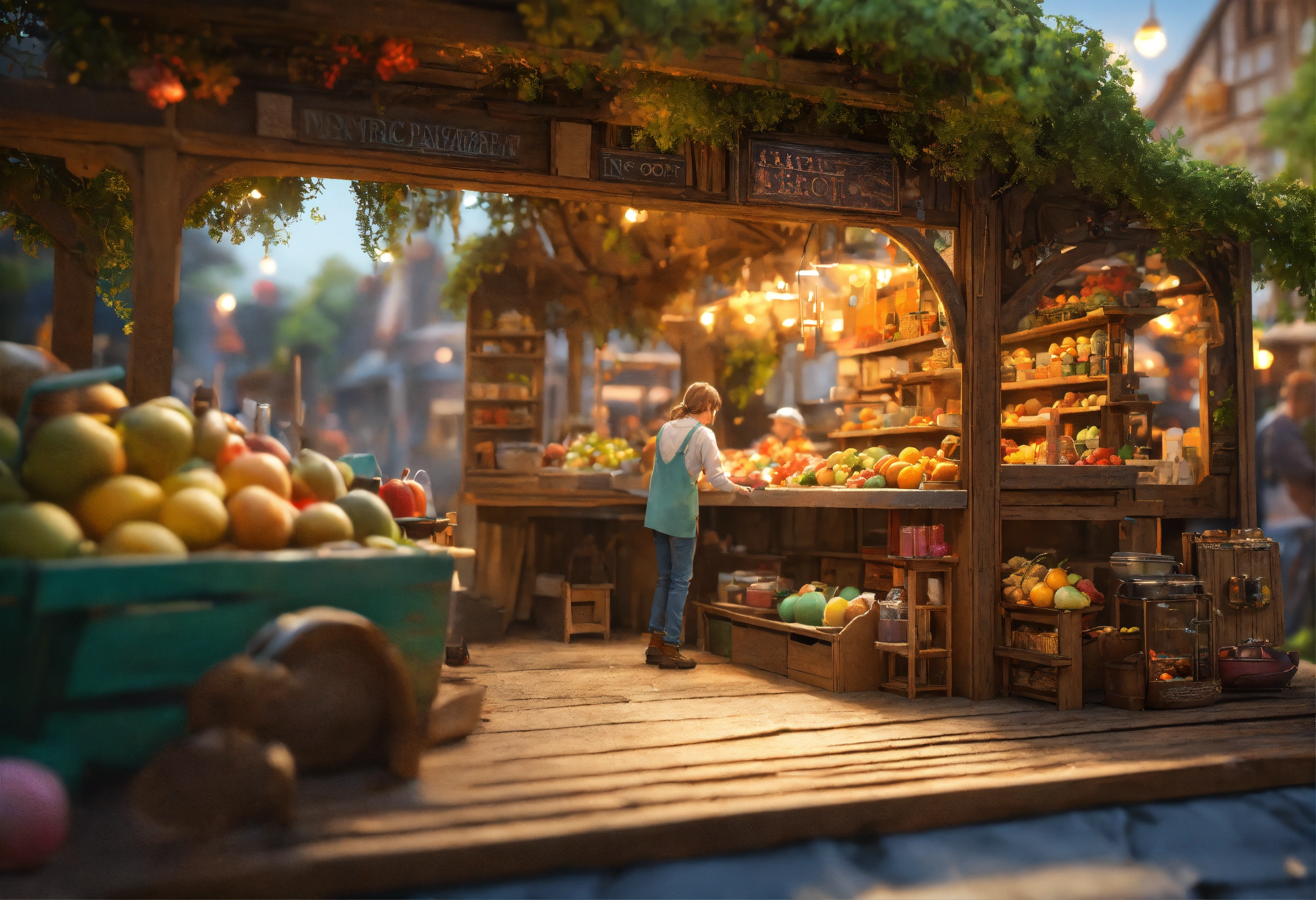 Lexica A Wonderful Magic Pop Up Farmers Market World Coming To Life