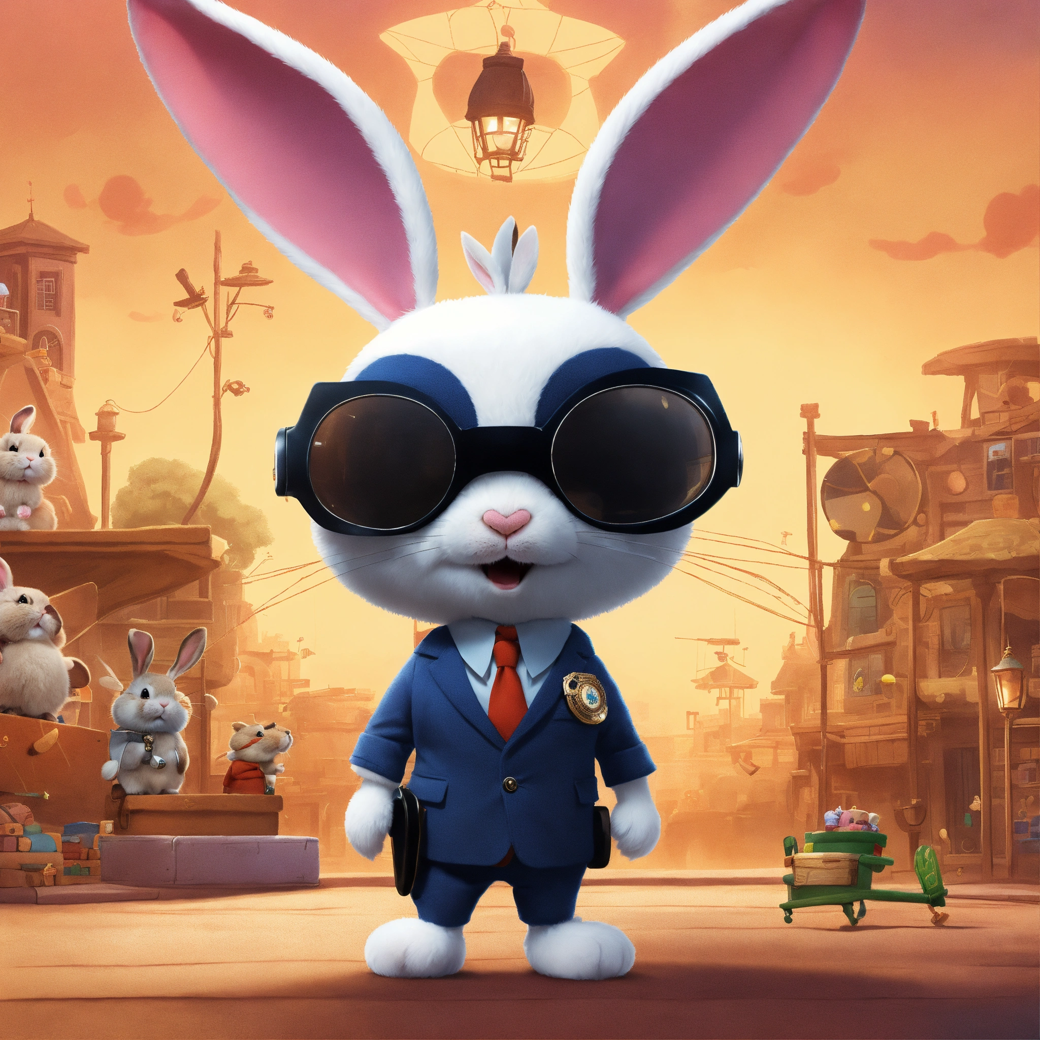 Lexica - Imagine a charming secret agent rabbit, a character that ...