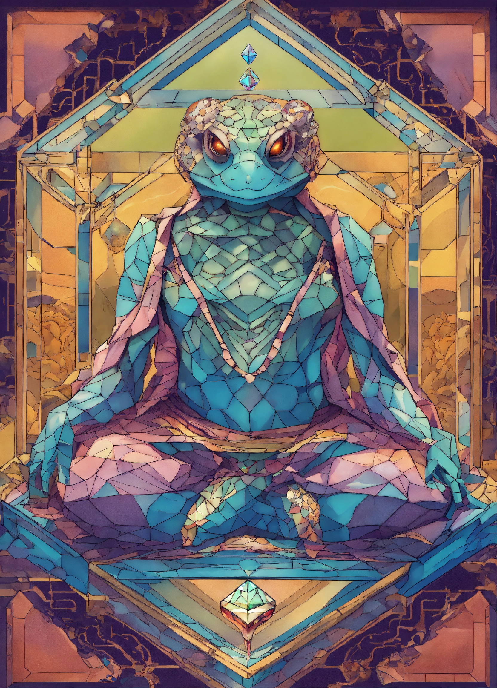Lexica - Diamond Toad That is Zen master that is meditating in a ...