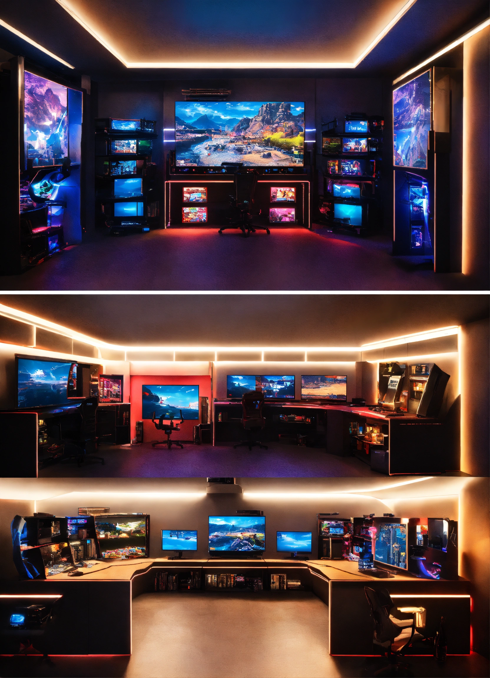 Lexica - A modular gaming station designed with lighting games, screens ...