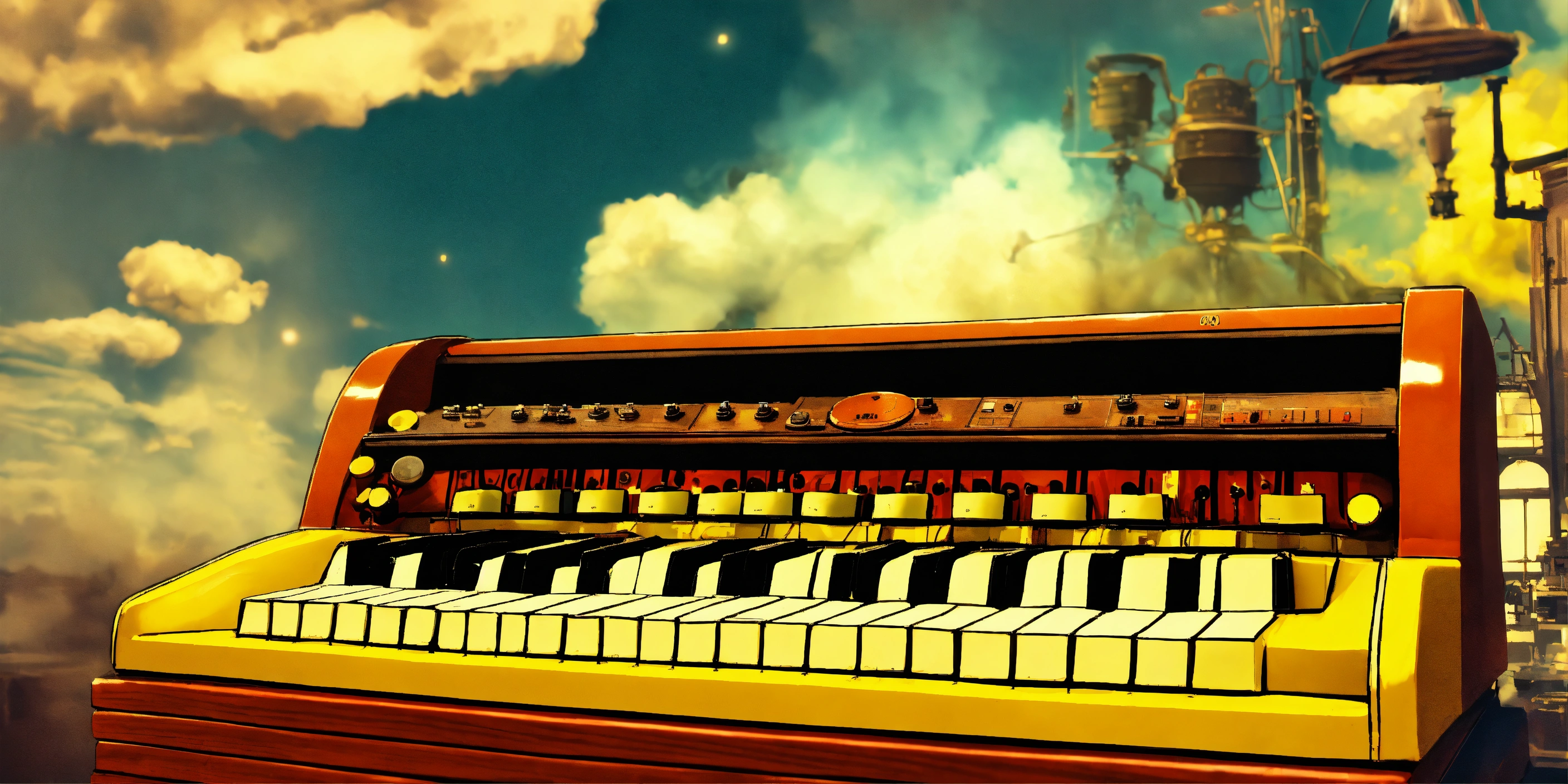 Lexica - ONE GIANT ANTIQUE TYPING MACHINE IN THE MIDDLE OF THE MUSIC ...