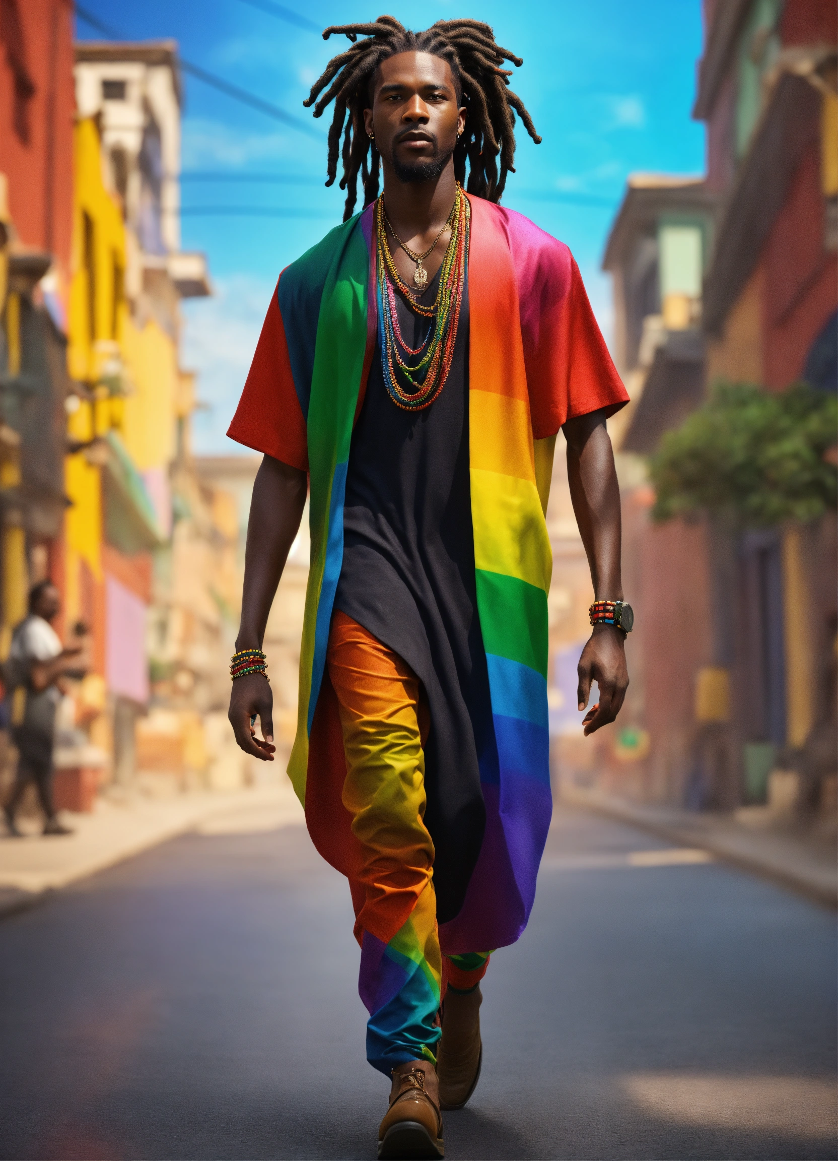 Lexica - Black man with the blackest skin on the color spectrum, his ...