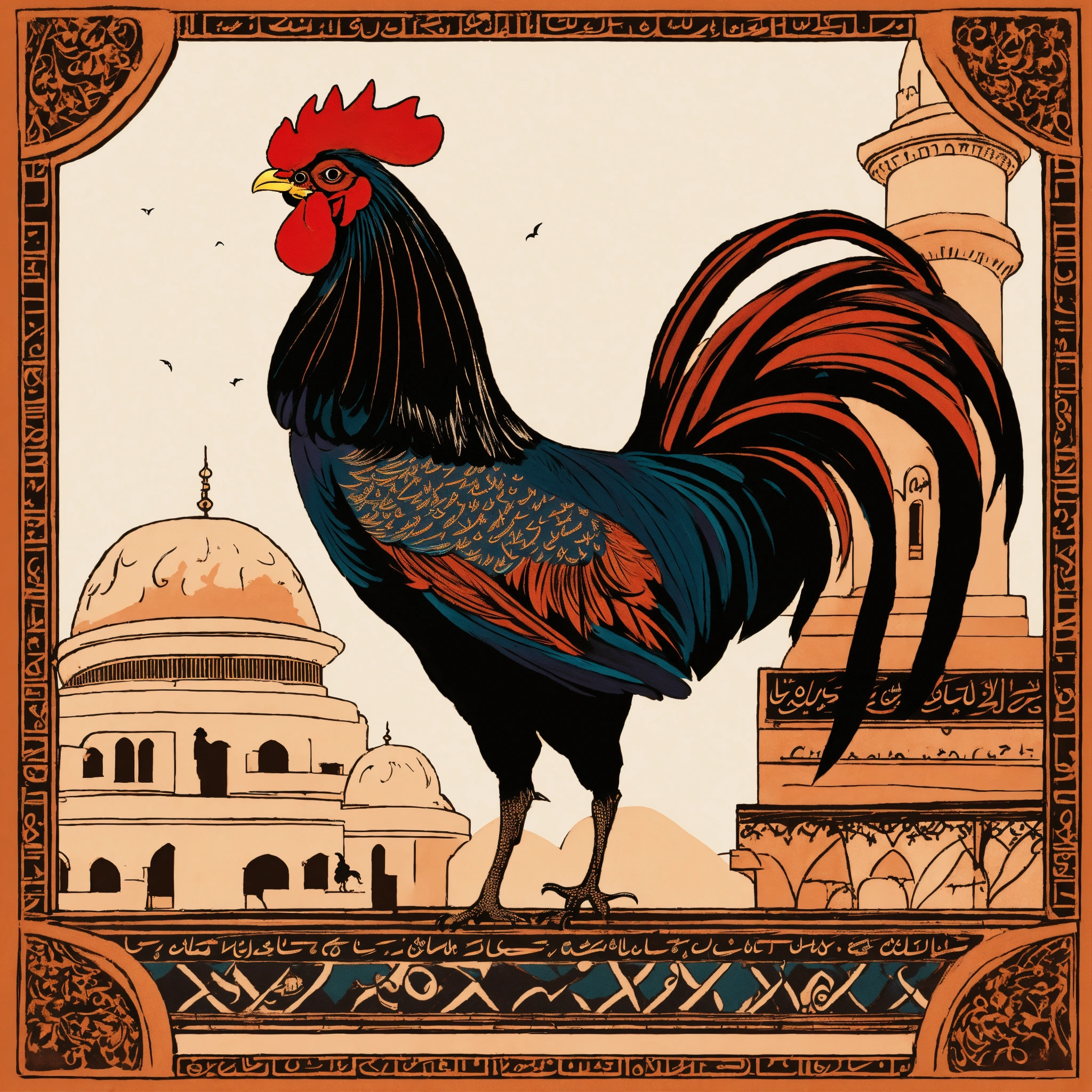 Lexica - A rooster crows in an Arab-Islamic atmosphere